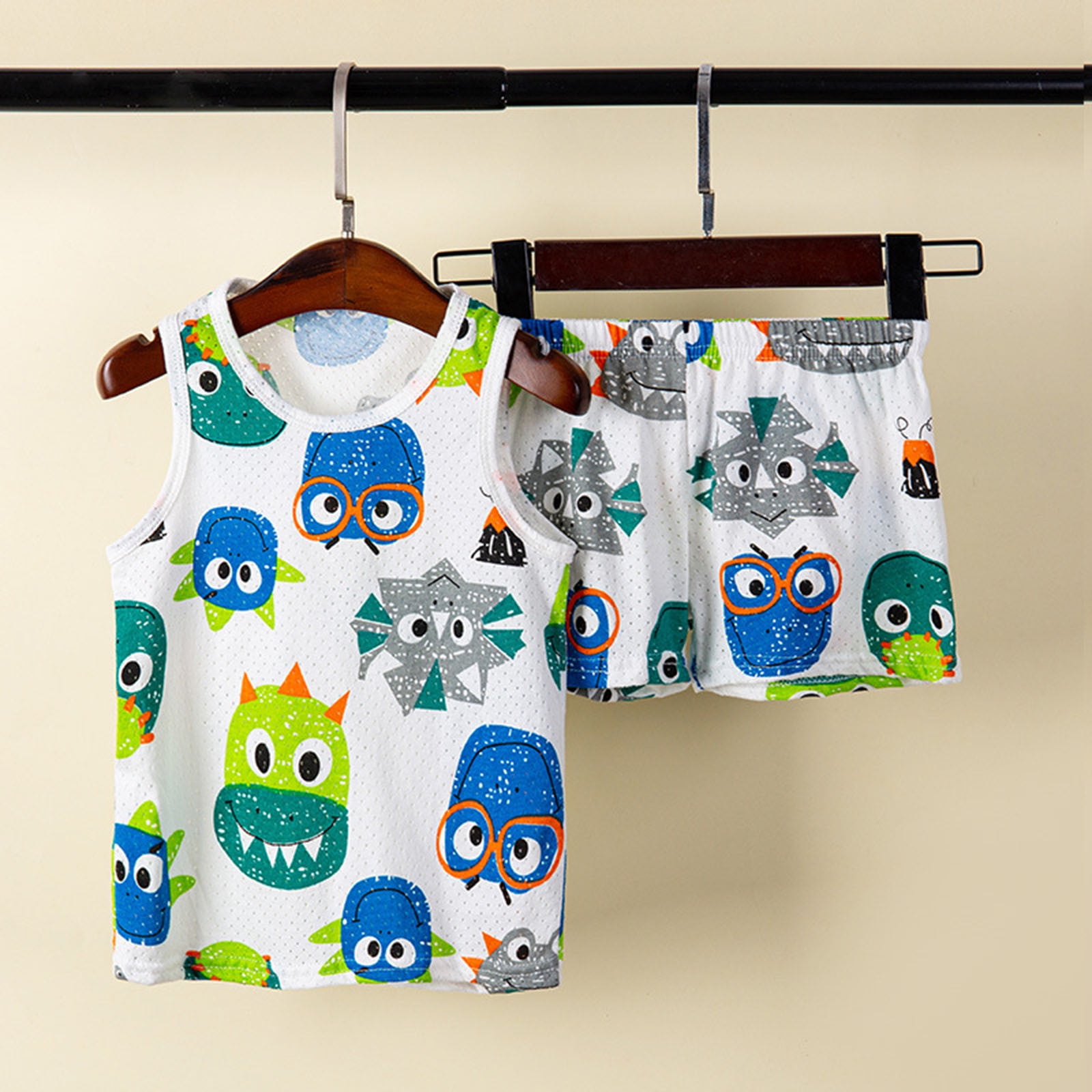 Summer Children Clothing Sets Cartoon Toddler Girls Clothing Sets Vest ...