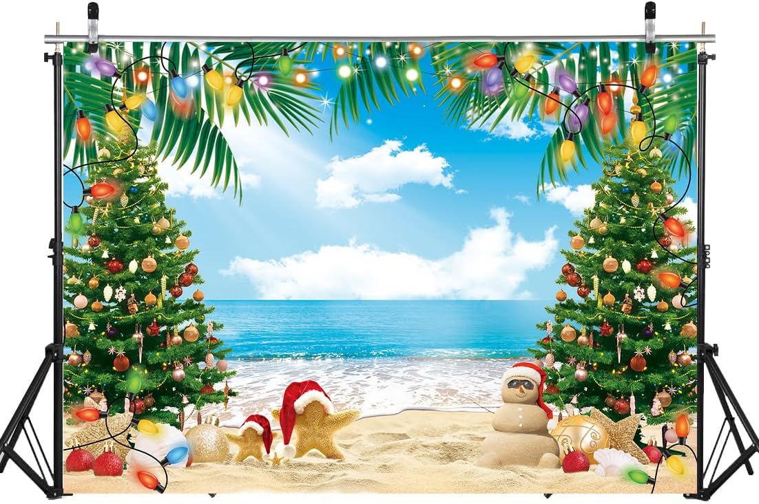 Summer Christmas Backdrop Decorations Baby It’s Warm Outside Banner ...