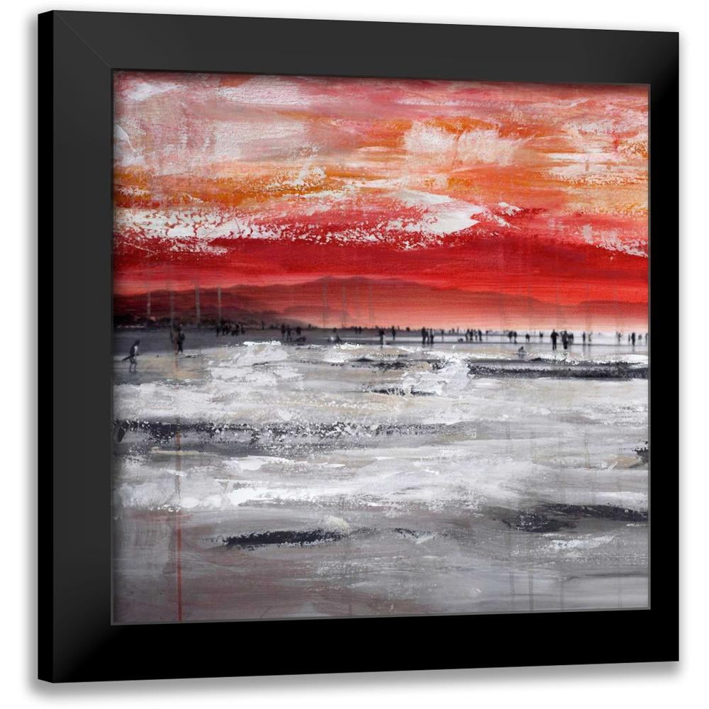 Summer, Clara 15x15 Black Modern Framed Museum Art Print Titled - Beach ...