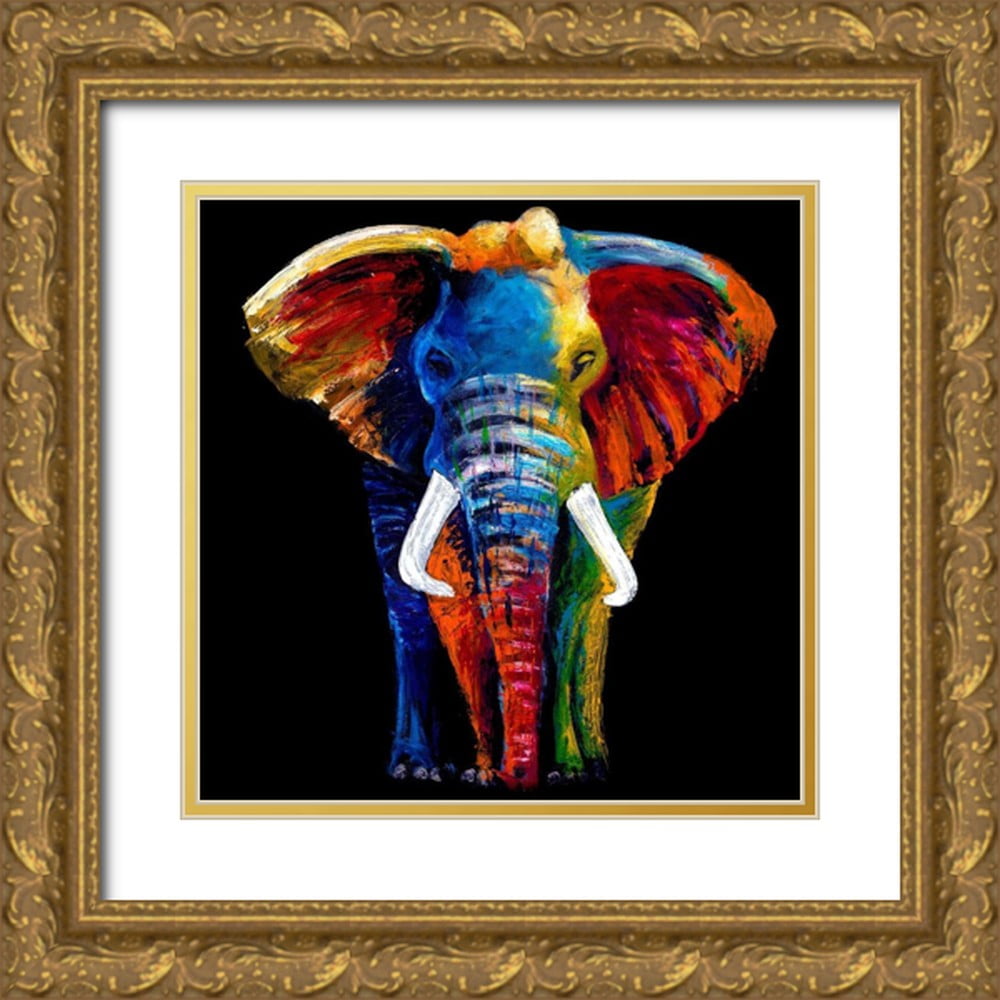 Summer, Clara 15x15 Gold Ornate Wood Framed with Double Matting Museum ...