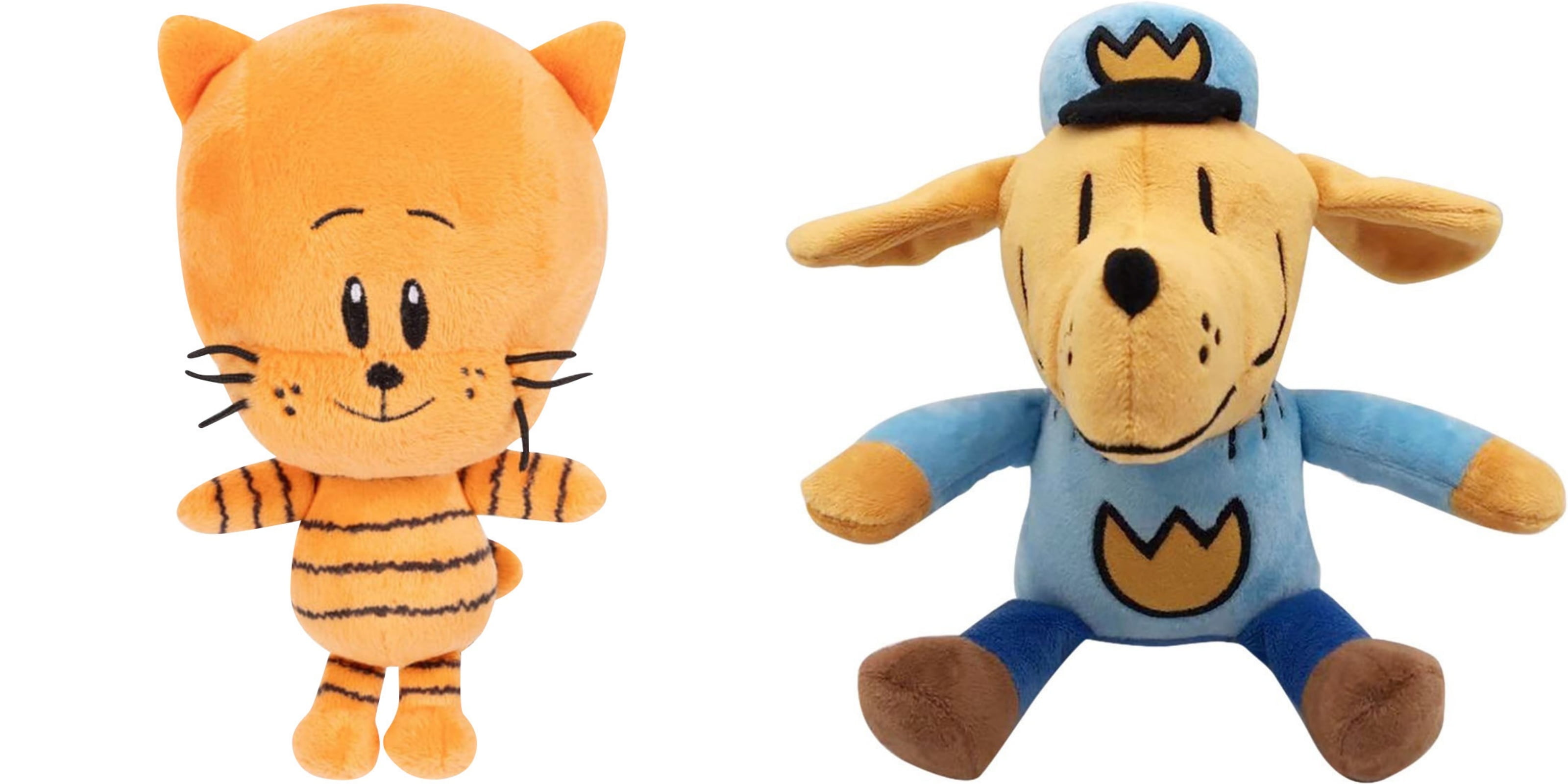 Summer Clearance 2 Pcs Dog Man Movie Plush Dog Man and Lil Petey Plush ...