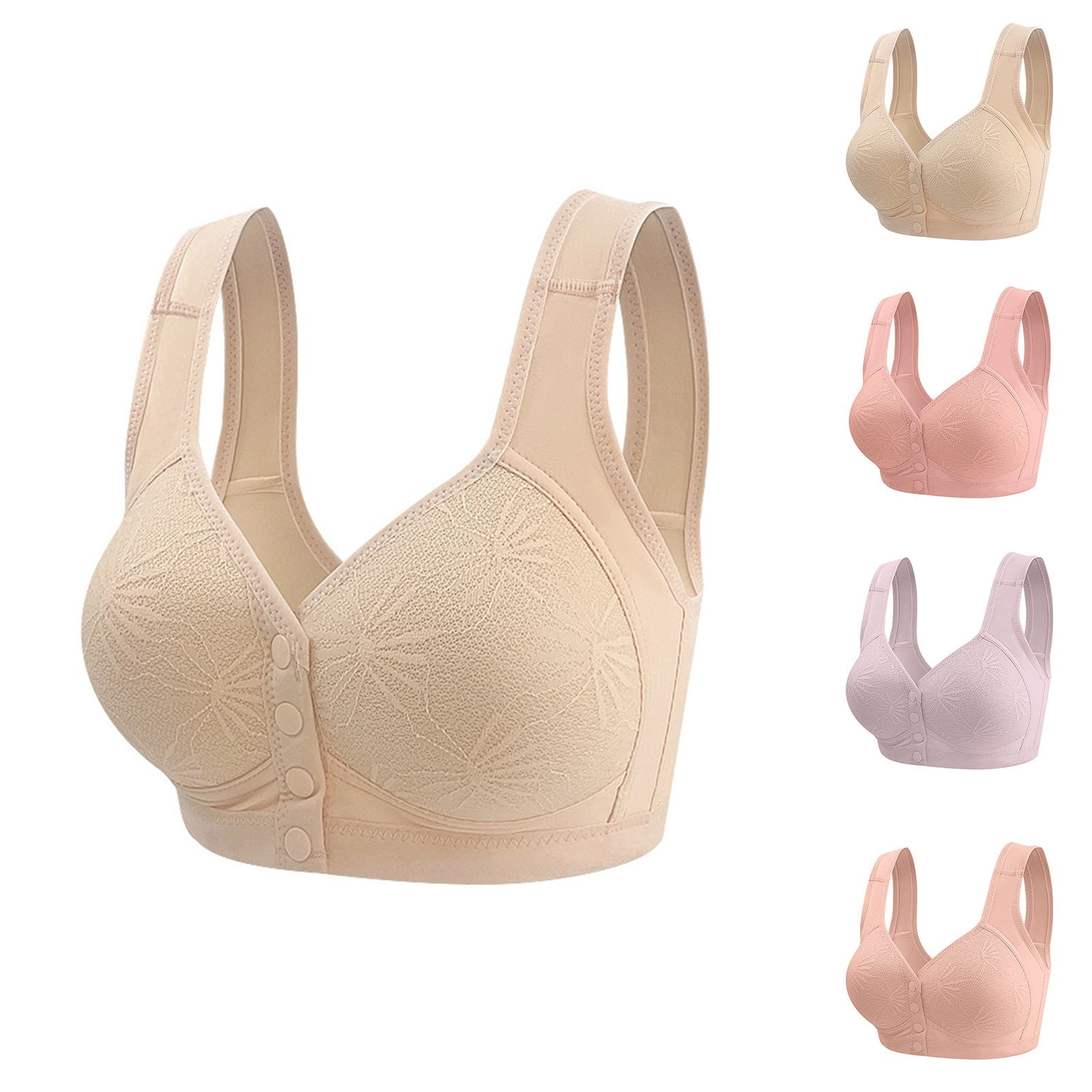 Ahuyic Summer Womens Bras,Plus Size Bras for Women,Middle Aged And ...