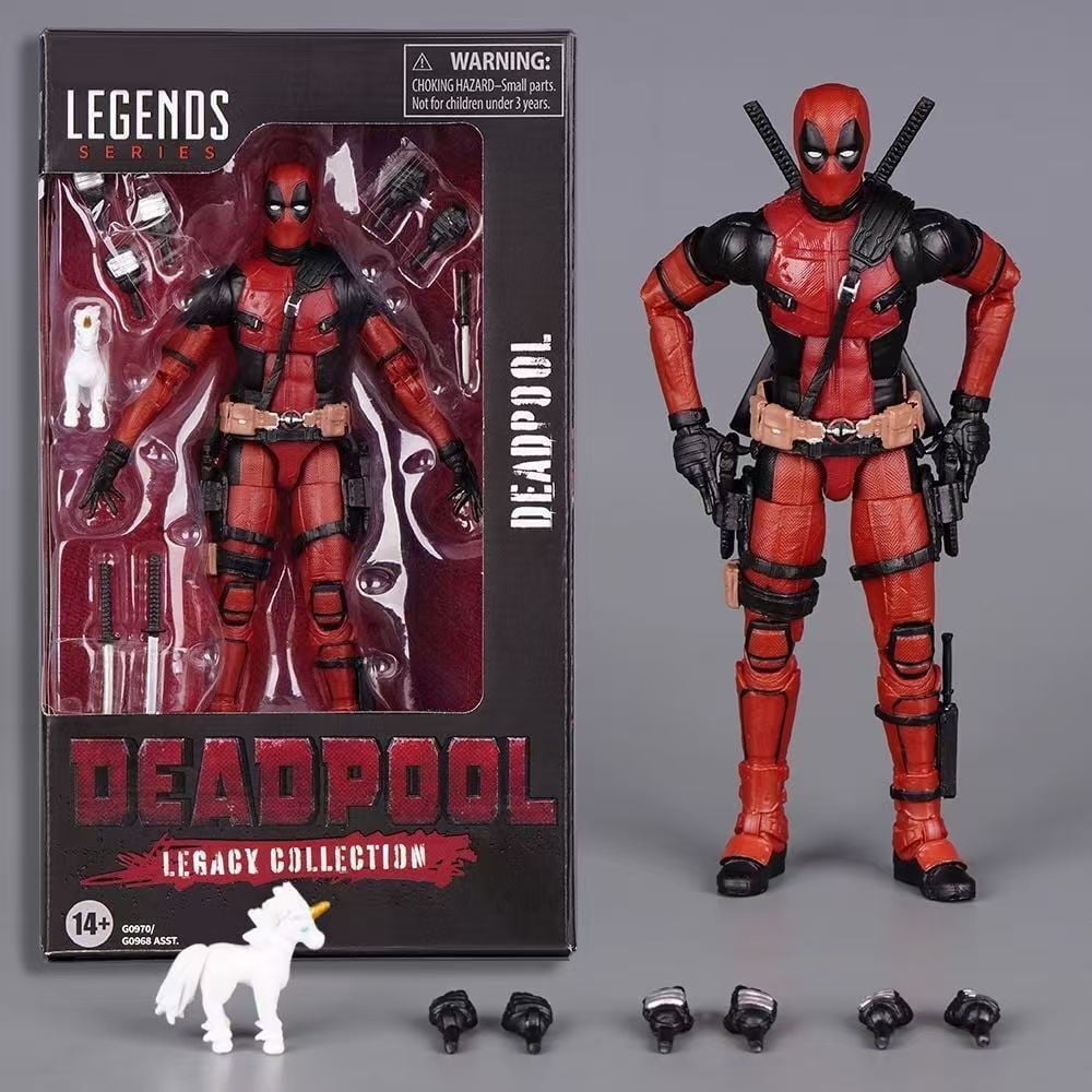 Summer Clearance Deadpool Action Figure Figma Movie Version Legends Series Toy Boxed Removable ...