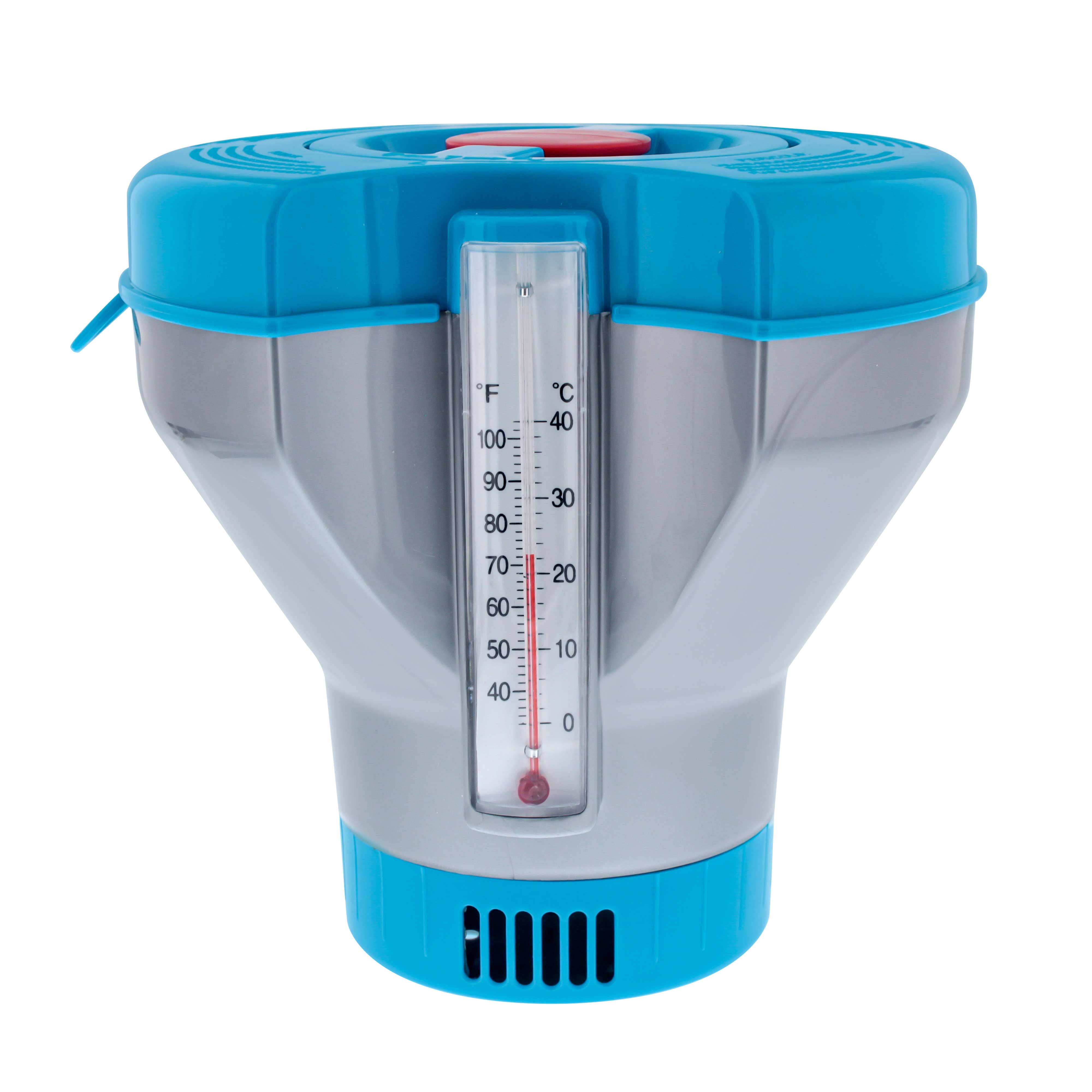 Chlorine Dispenser Deluxe Pool Chlorine Floater Dispenser With 100° F ...