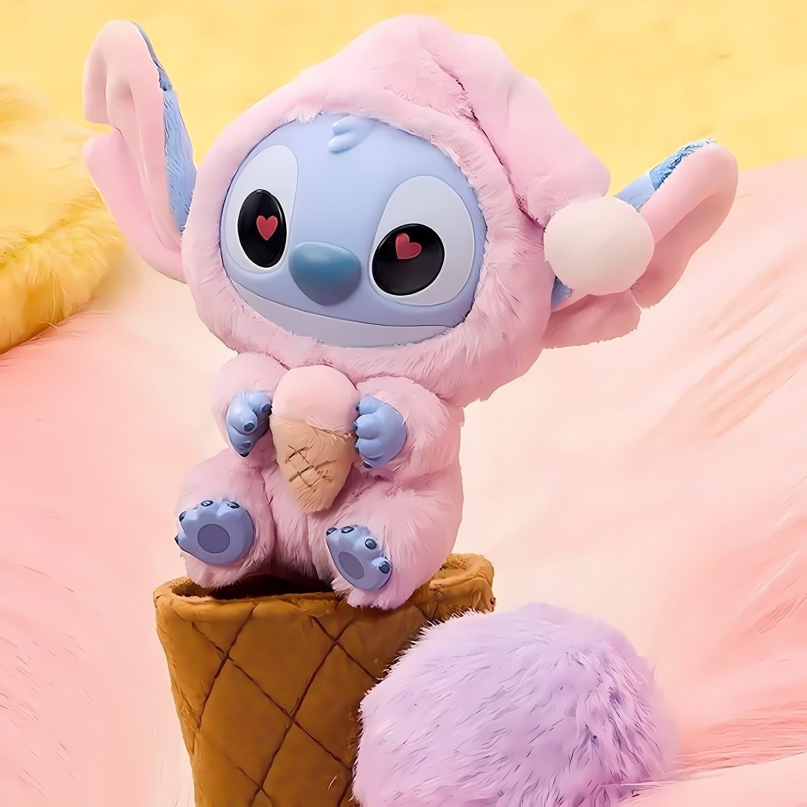 Summer Clearance Miniso Stitch Eat Something Before Sleep Series Vinyl Figure Confirmed Blind ...