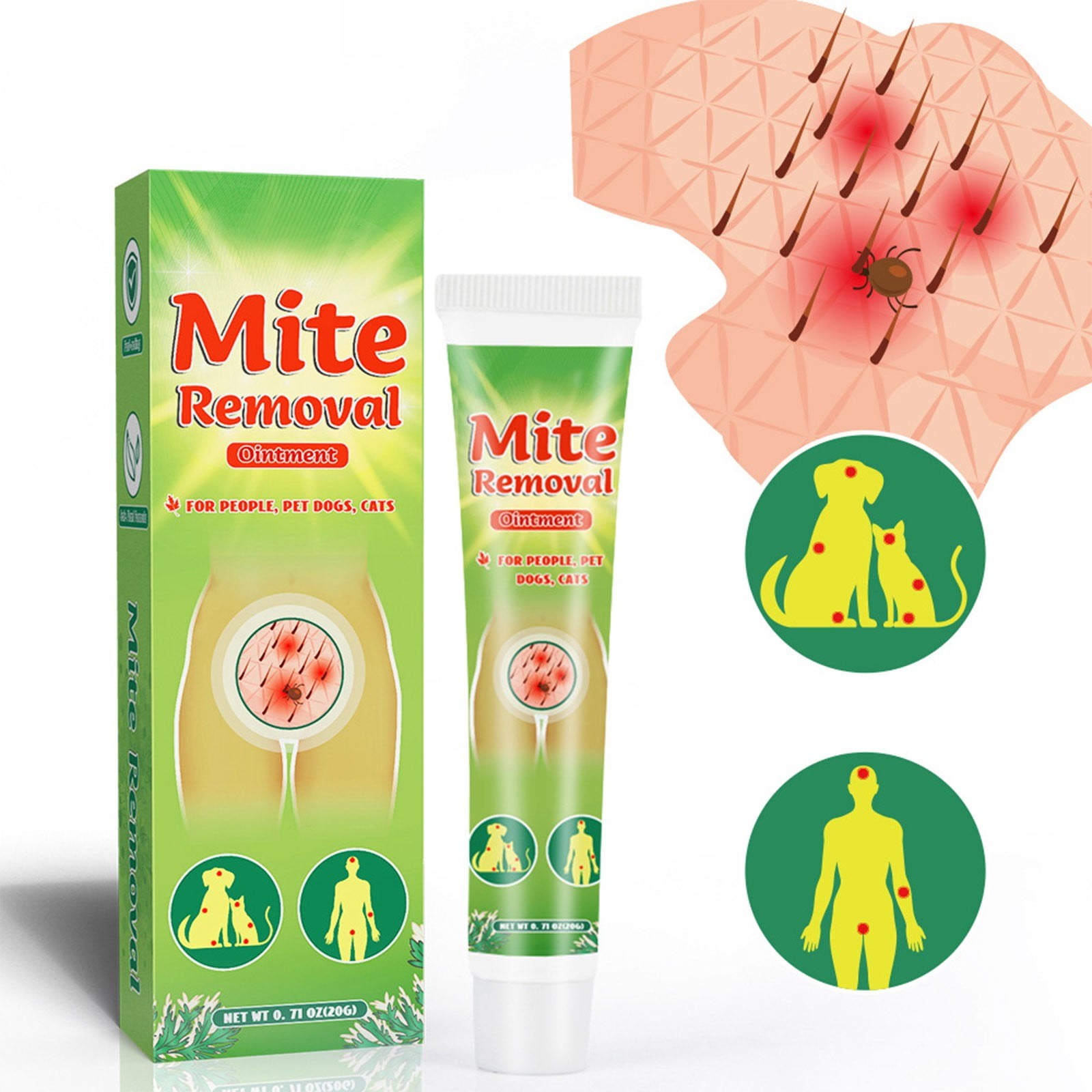 Summer Clearance Mite Removal Cream Anti-itching Antibacterial Ointment ...