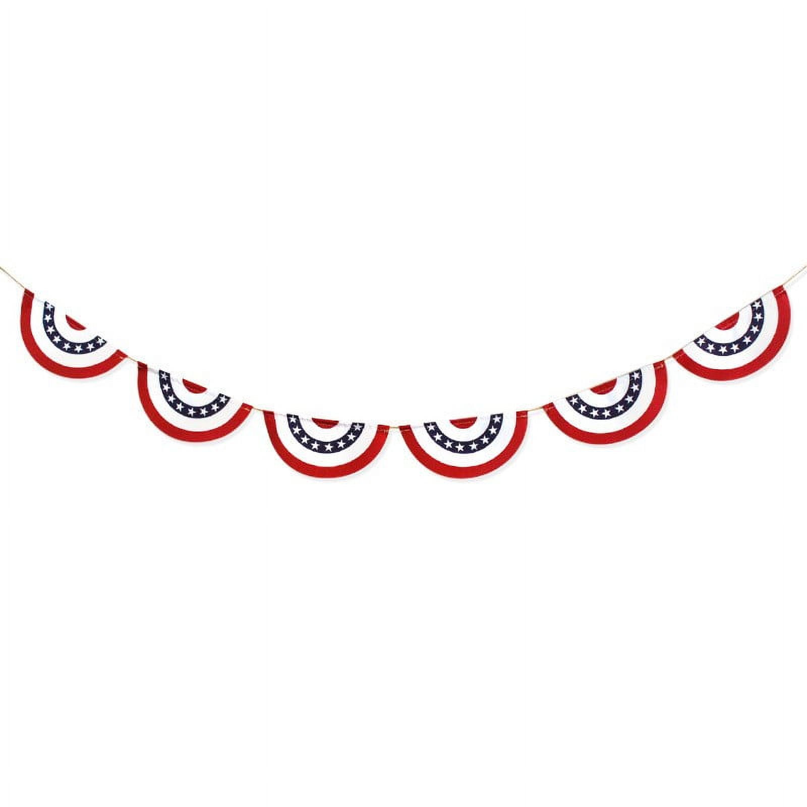 Summer Clearance Patriotic American Flag Bunting Banner Red, White ...