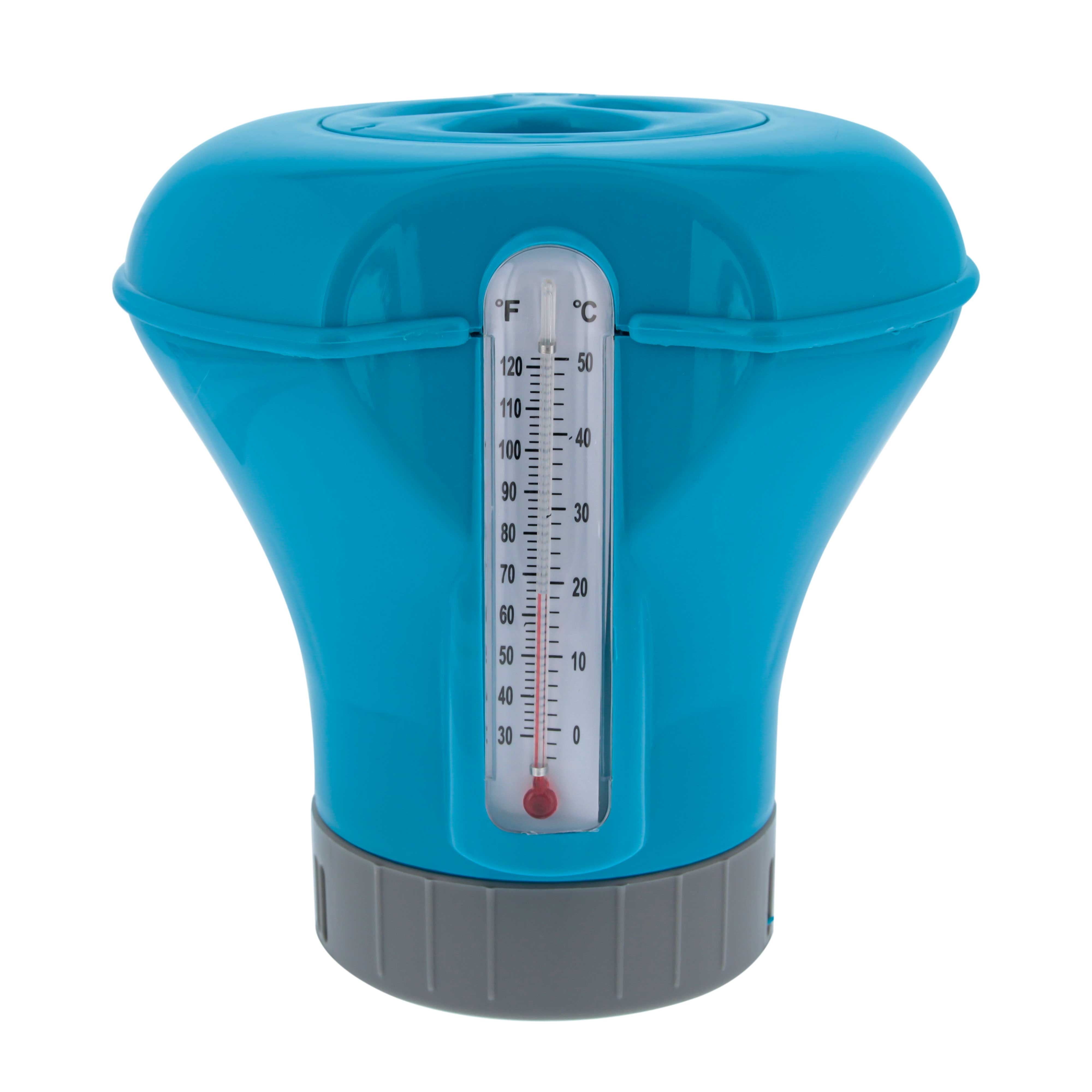 Pool Chlorine Floater Dispenser With Thermometer - 8\" Diameter ...