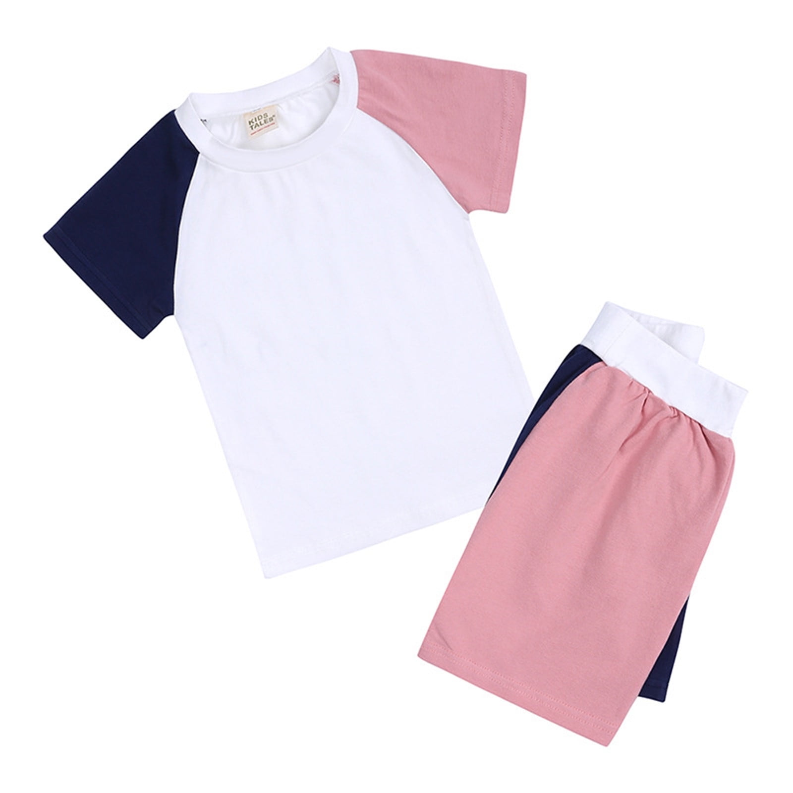 Summer Clothes Navy Pullover Short Sleeve Shirt Short Sets Summer ...
