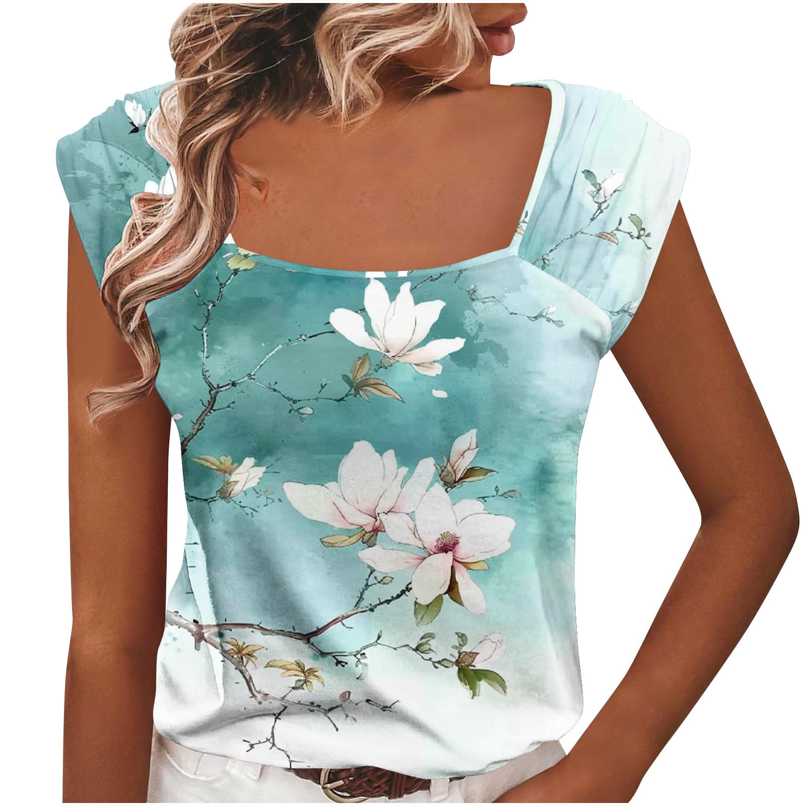 Summer Clothes for Women Over 50 2025 Vacation Lace Blouses for Women ...