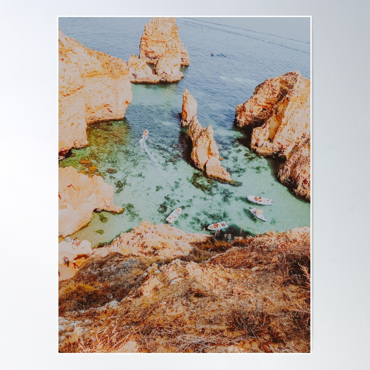 Summer Coast Iv / Lagos, Portugal Poster Wall Art, Modern Wall Decor ...