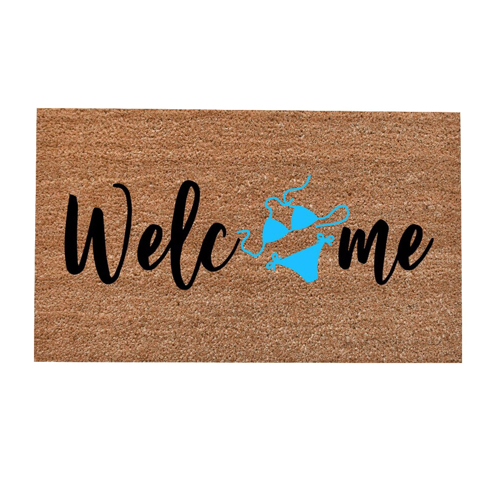 Summer Coco Coir Doormat Cute Inside Front Door Mats Entrance Low ...
