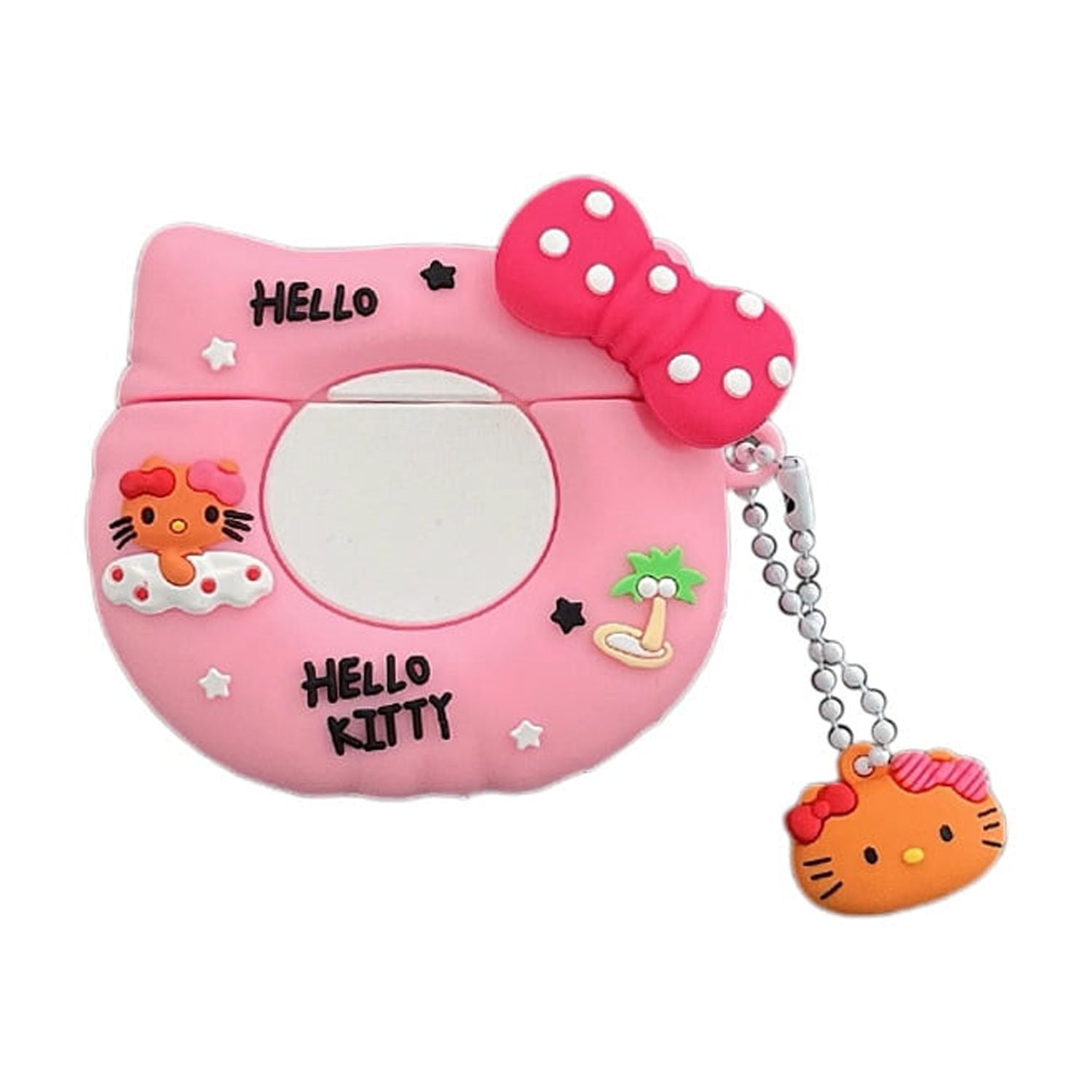 Summer Coconut Tree Brown Hello Kitty Earphone Cover For Apple AirPods ...