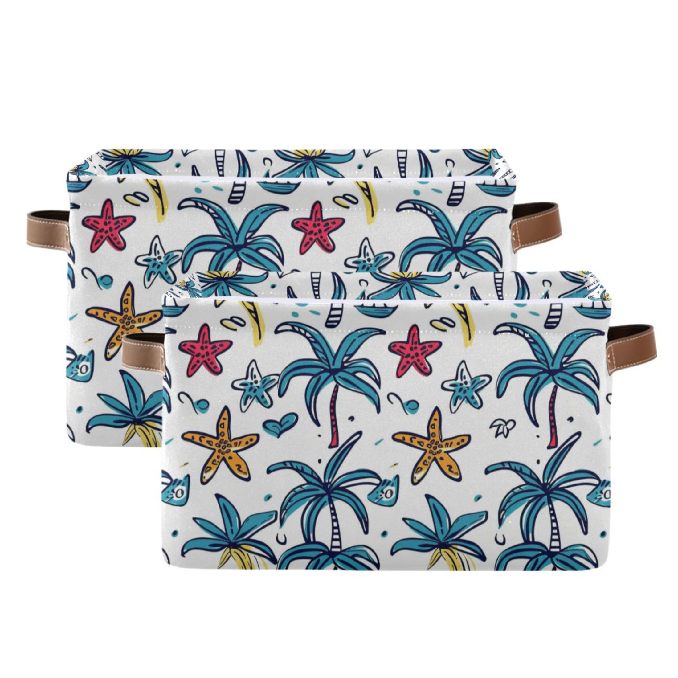 Summer Coconut Tree Storage Basket Large Foldable Storage Bin Laundry ...