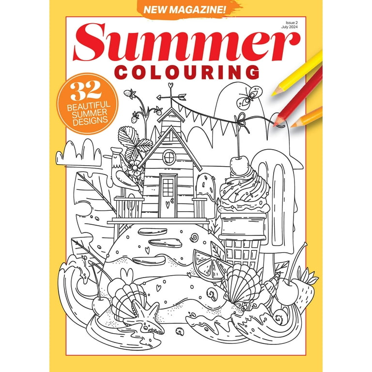 summer vacation coloring book