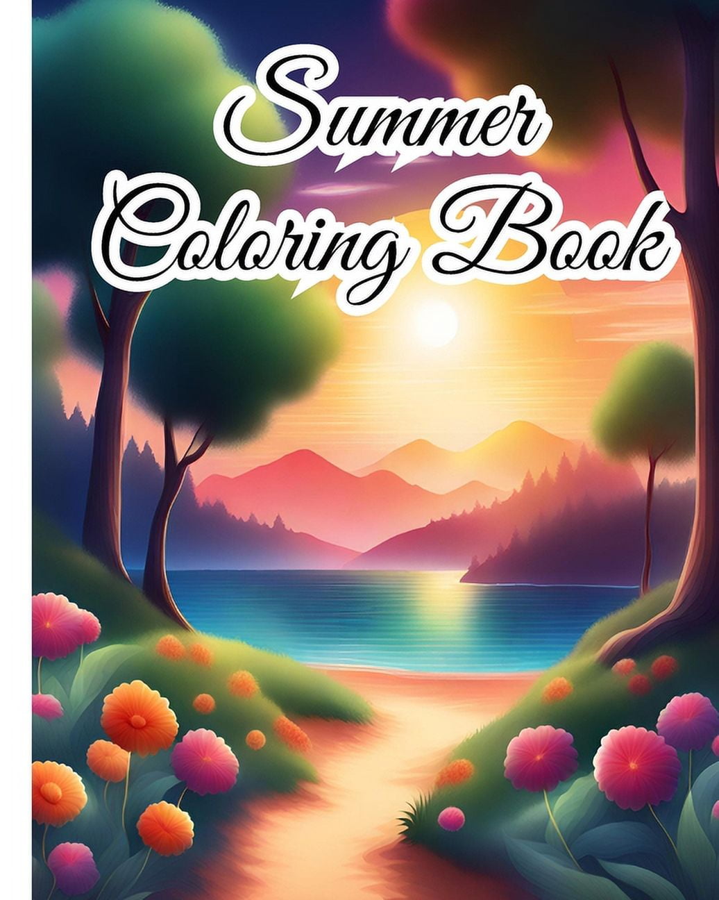 Summer Coloring Book For Kids: Day at the Beach, Summer Vacation Beach ...