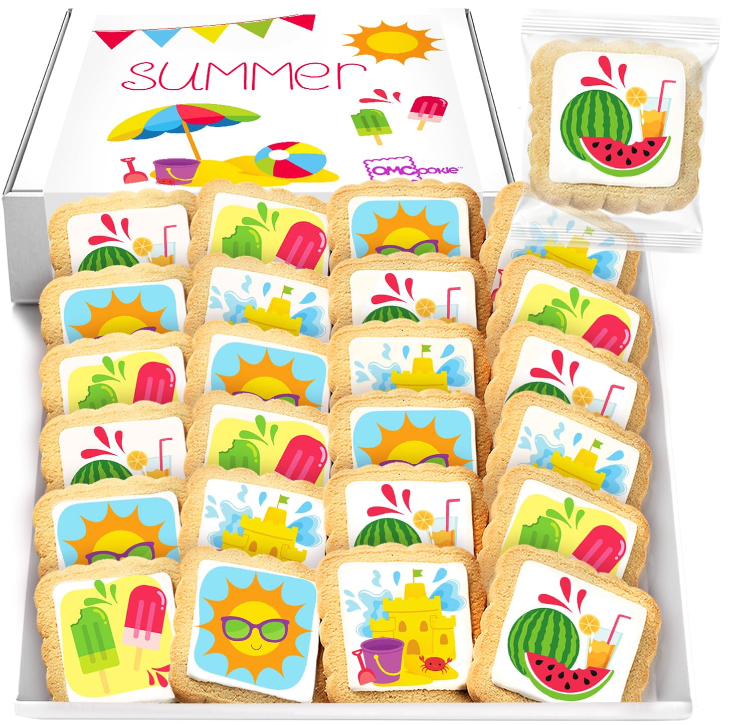 Summer Cookies Beach Party TMA3 Pool Favors Individually Wrapped Sun ...