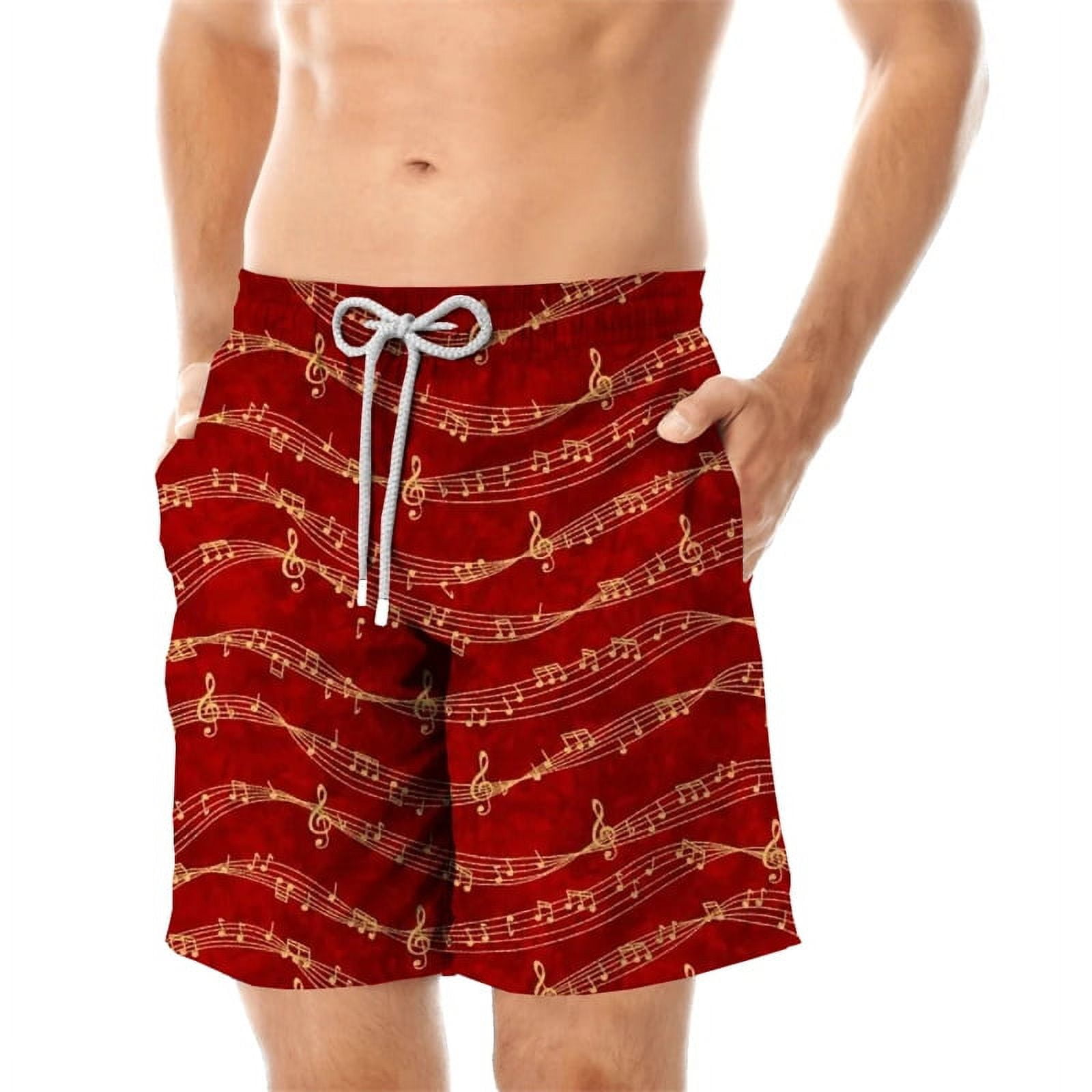 Summer Cool Short Pants Men 3D Printed Swimsuit Funny Smiley Swim ...