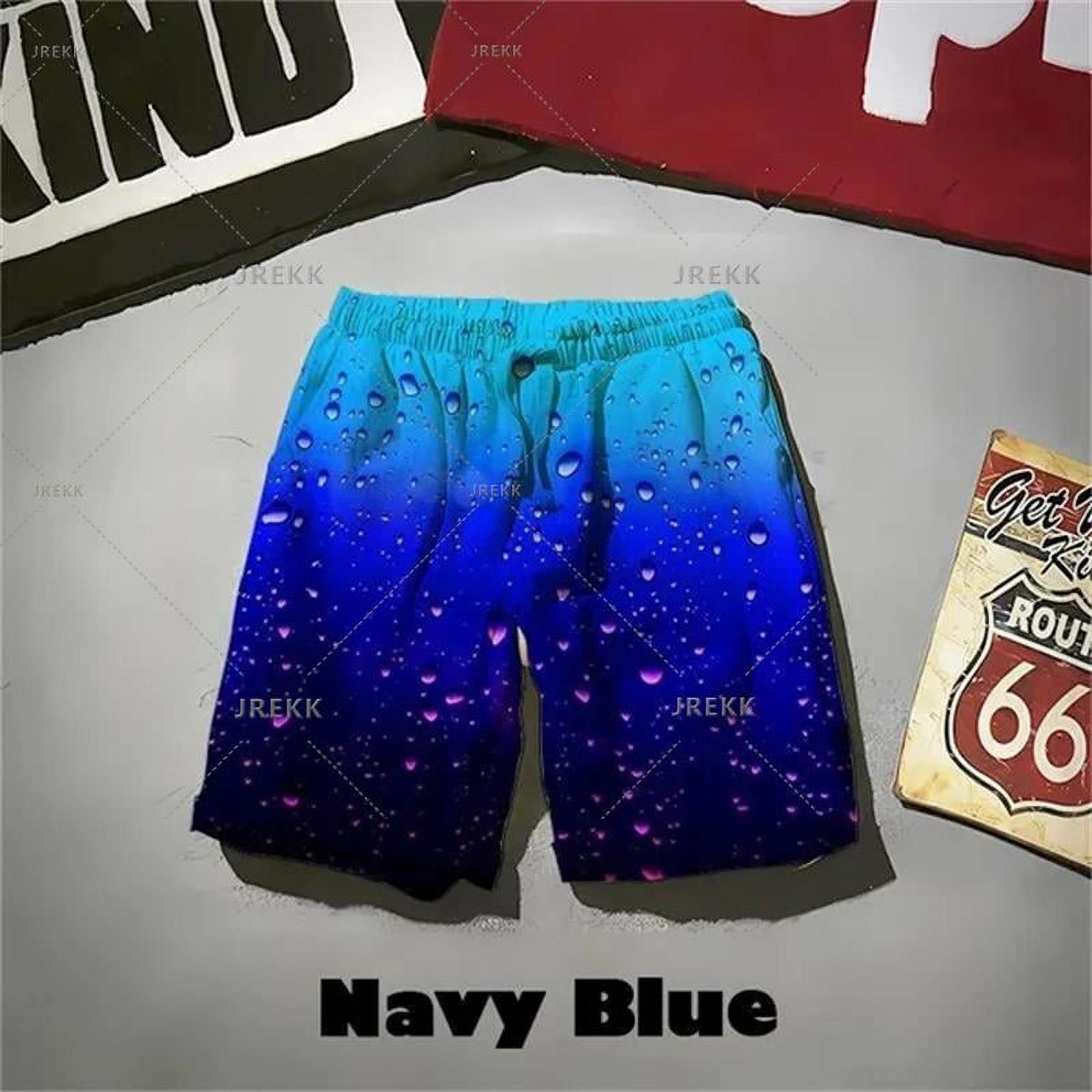 Summer Cool Water Drops 3D Print Shorts Men Street Pop Funny Beach ...