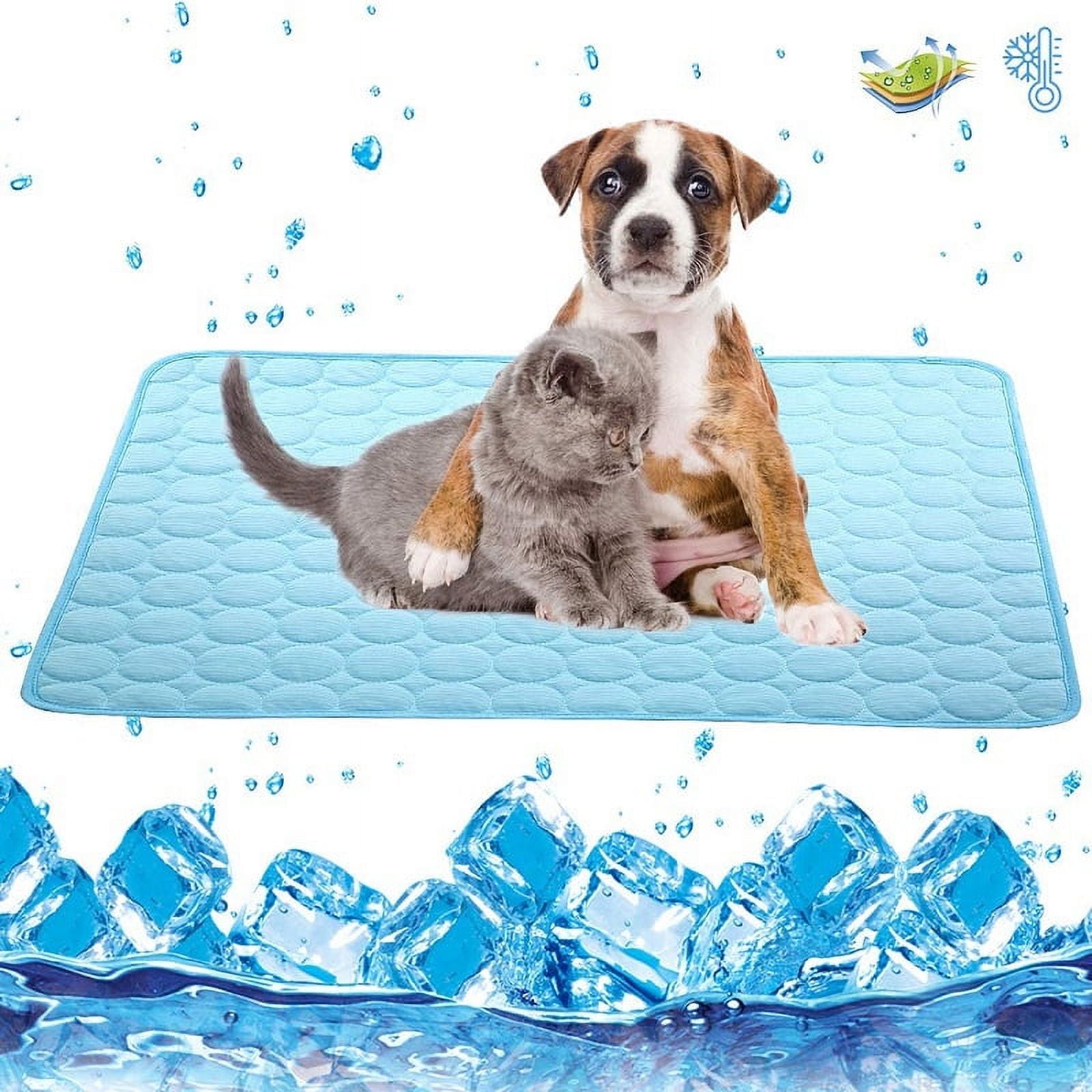 Summer Cooling Mat for Dogs Cats Pet Cooling Mat Dogs Cats Chill Bed ...
