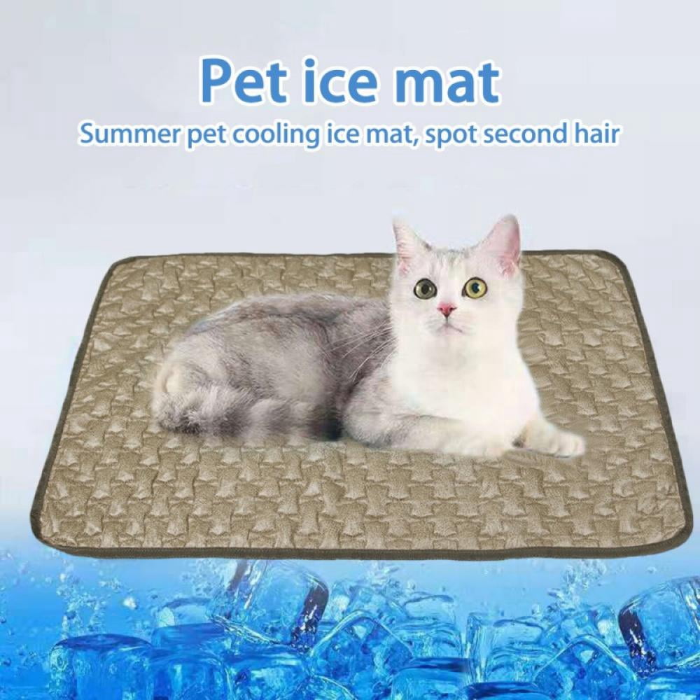 Summer Cooling Mat for Dogs Cats Ice Silk Self Dog Cooling Mat ...