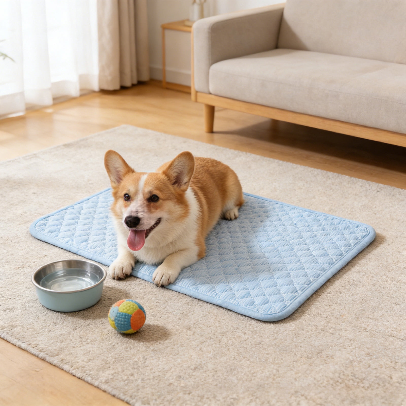 Summer Cooling Pet Pad for Dogs Cats, Non Slip Bottom Cool Mat ...