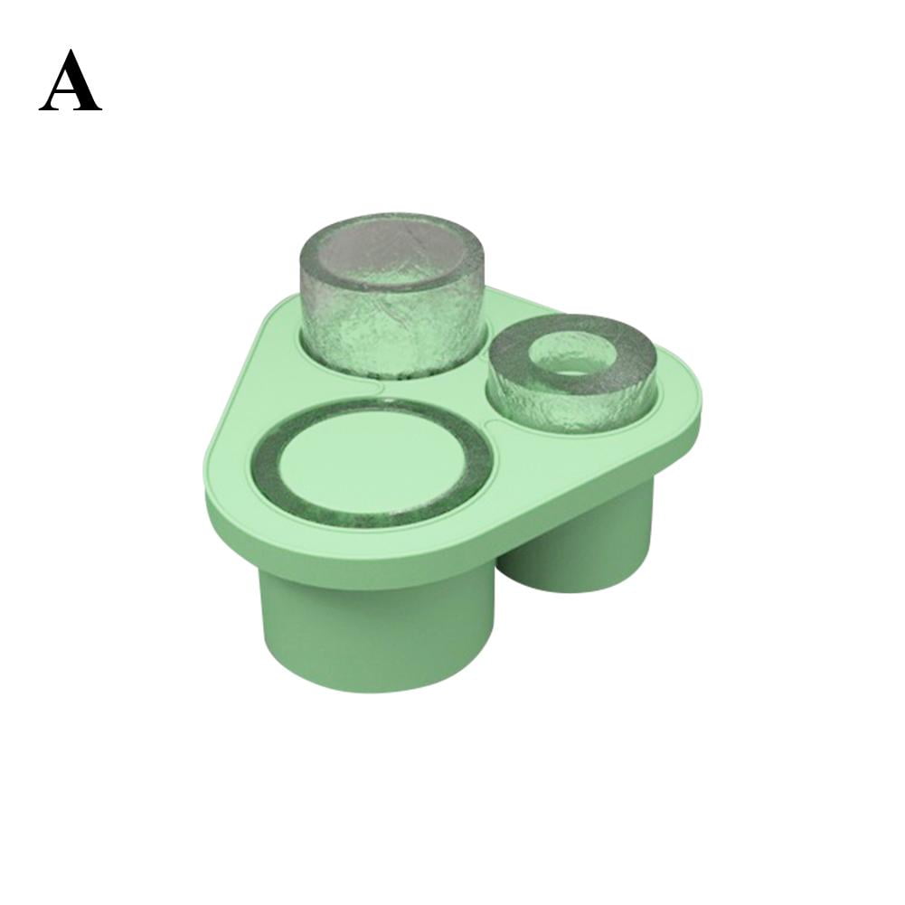 Summer DIY Edible Ice Cups Made with Silicone 4-Compartment Tray Square ...