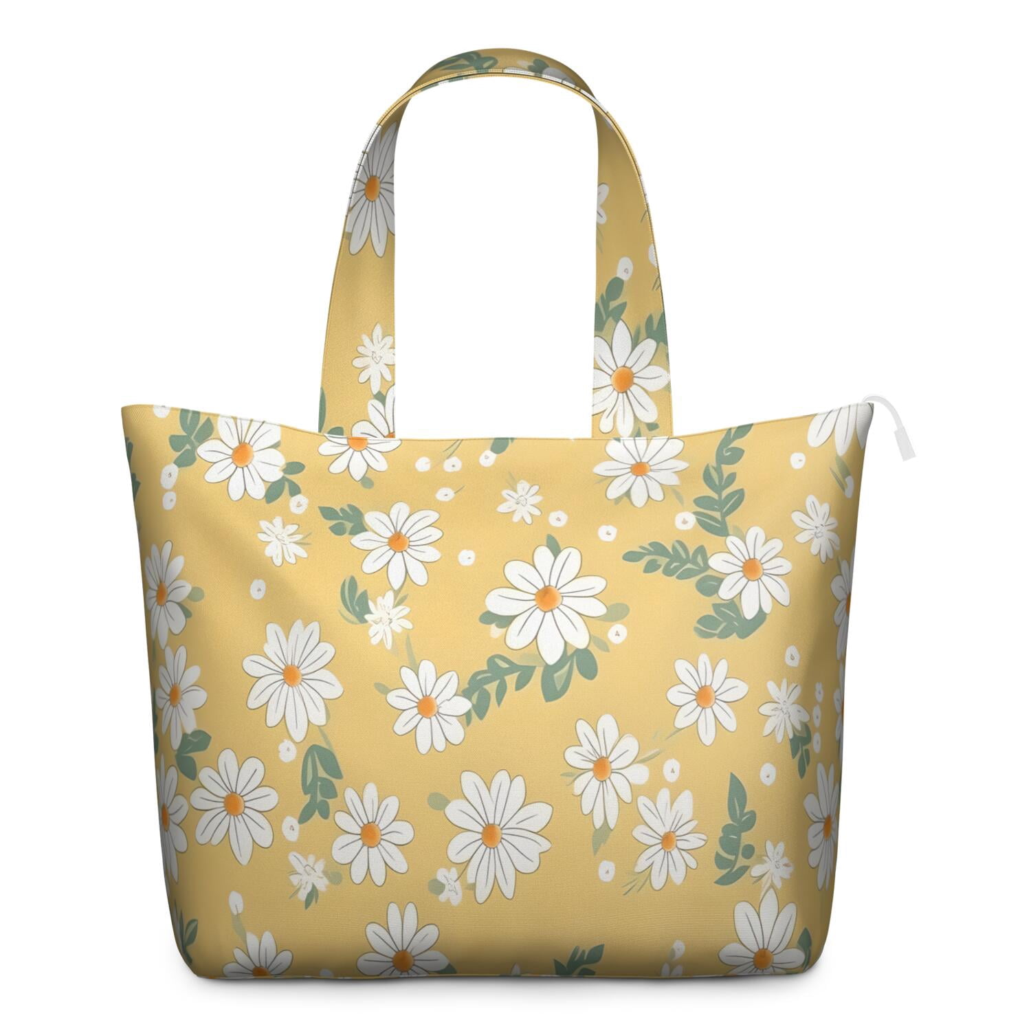 Summer Daisy Print Weekender Bag - Large Capacity Carry-On Tote with ...