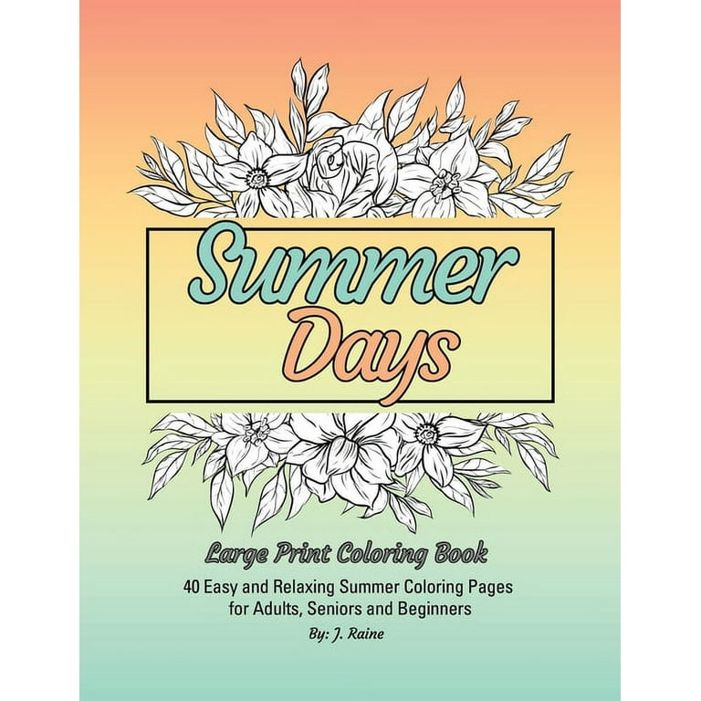 large print coloring pages for seniors