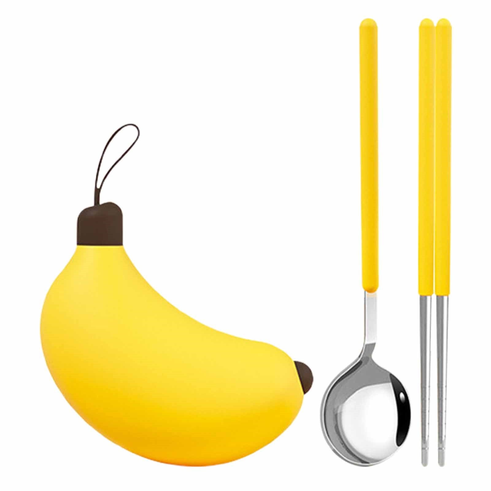 Summer Deal！ Eguiwyn 1 Spoon, 1 Pair Of Chopsticks, 1 Detachable Banana ...