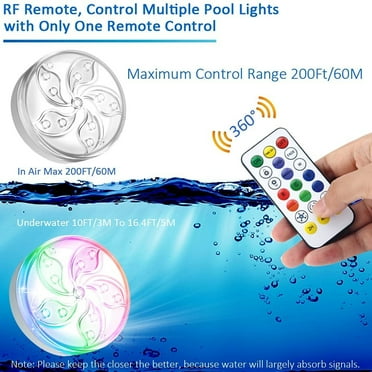 Carvin Star Bright Waterproof LED Pool Light with Remote for Above ...