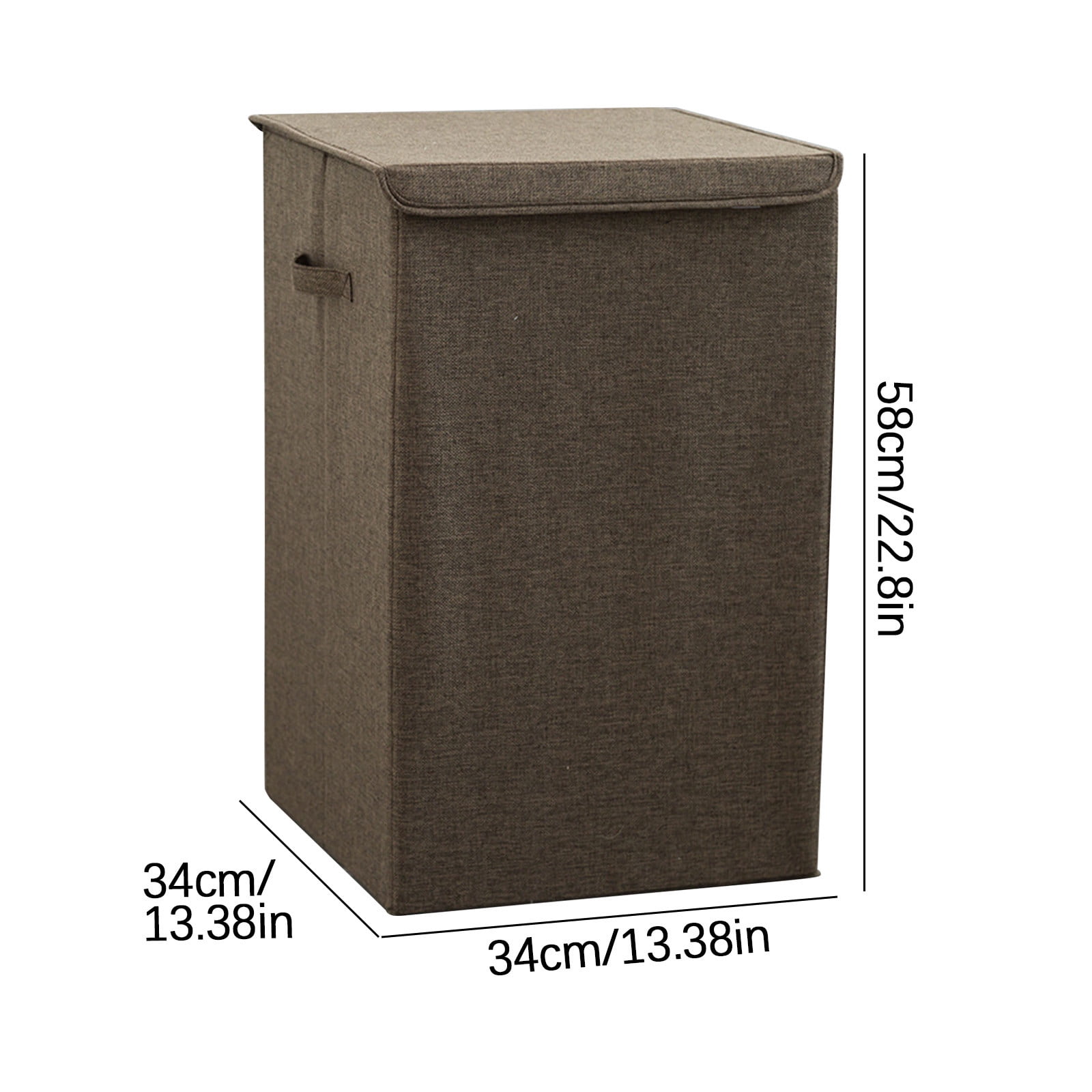 Summer Deals,Foldable Washable Laundry Basket, Cotton Linen Storage Box ...