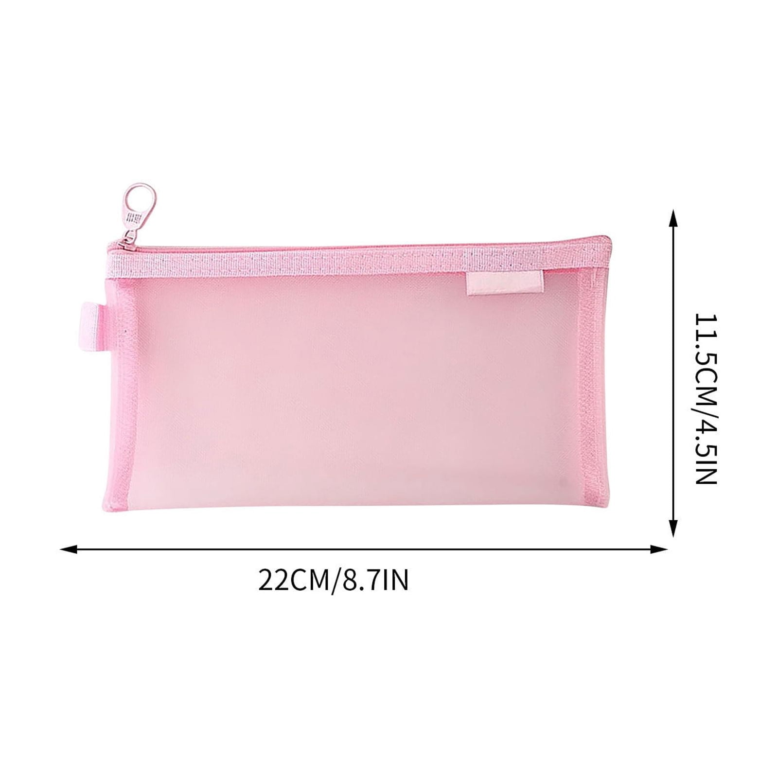 PEONAVET Pencil Pouch with Zipper,Clear Mesh Pencil Bag Large Capacity ...