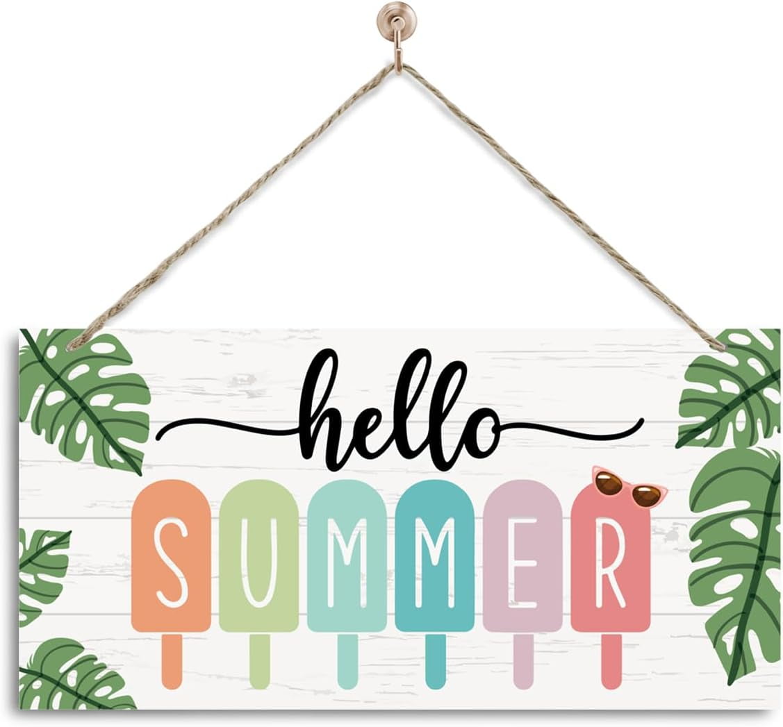 Summer Decor, Summer Home Decor, Summer Wall Decor, Hello Summer ...