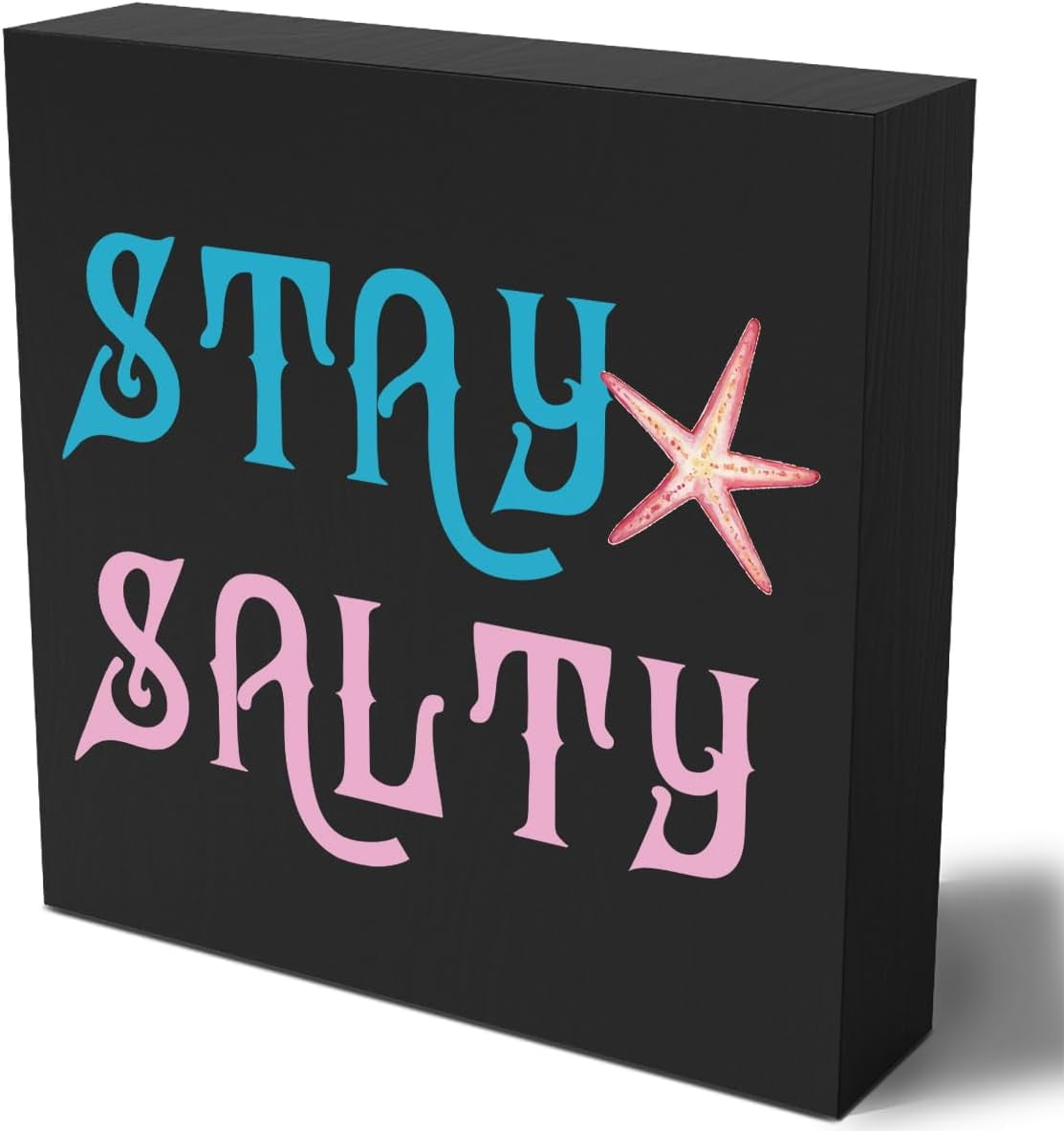 Summer Decor Stay Salty Sign, Summer Decorations for Home Office Desk ...