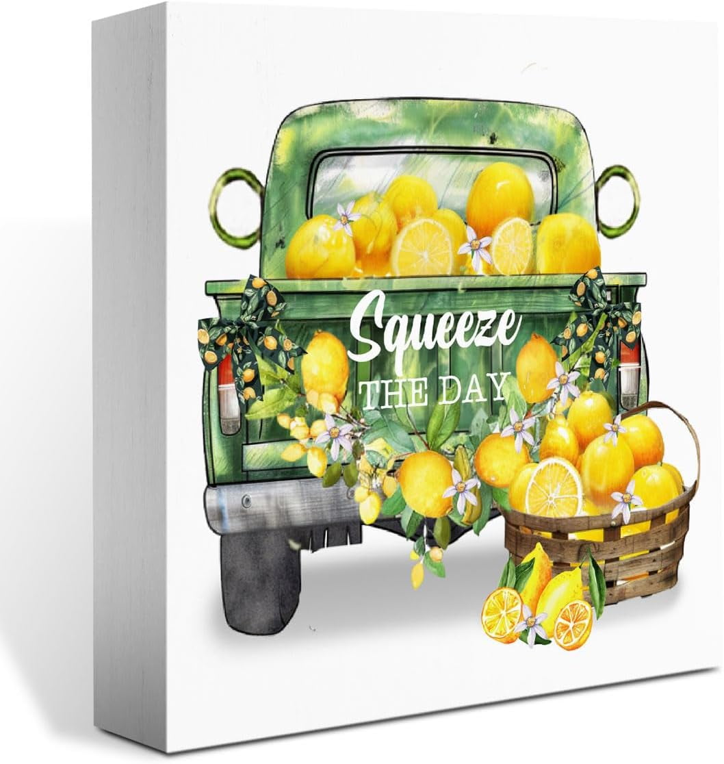 Summer Decor,Summer Decorations for Home Office,Summer Sign,Lemon Sign ...
