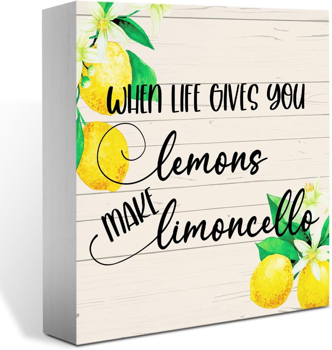Summer Decor,Summer Decorations for Home Office,Summer Sign,Lemon Sign ...