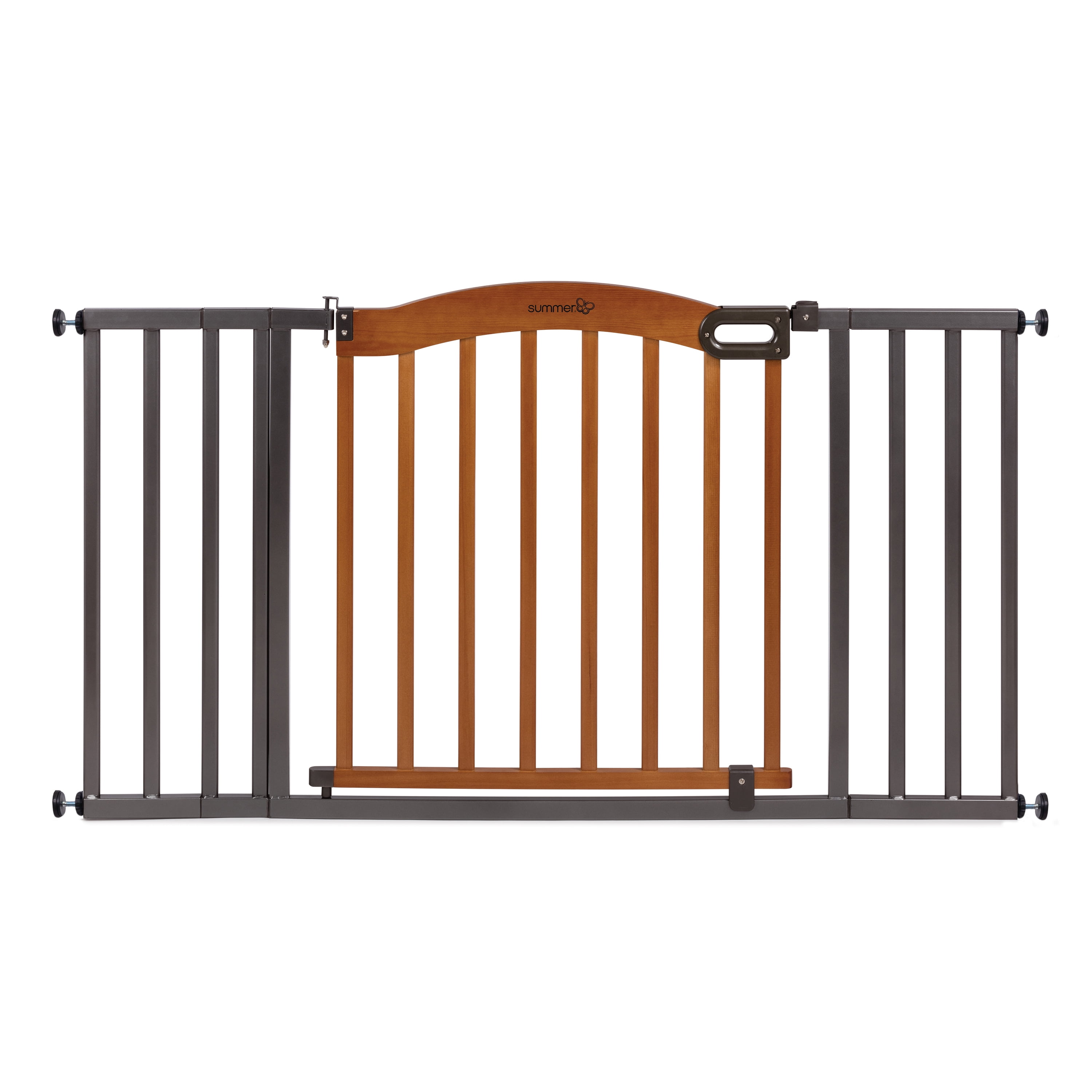 Summer Decorative Wood & Metal 5 Foot Pressure Mounted Gate - Walmart.com