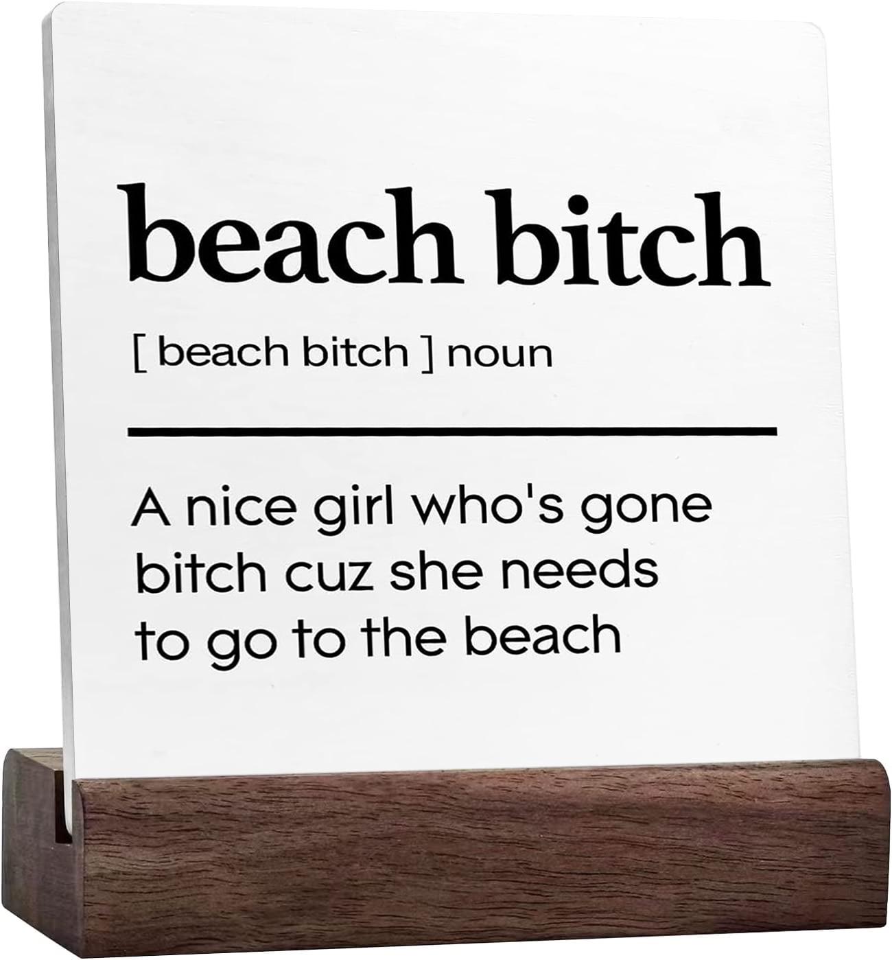 Summer Desk Decor,Beach Definition Funny Beach Sign Desk Decor,Rustic ...