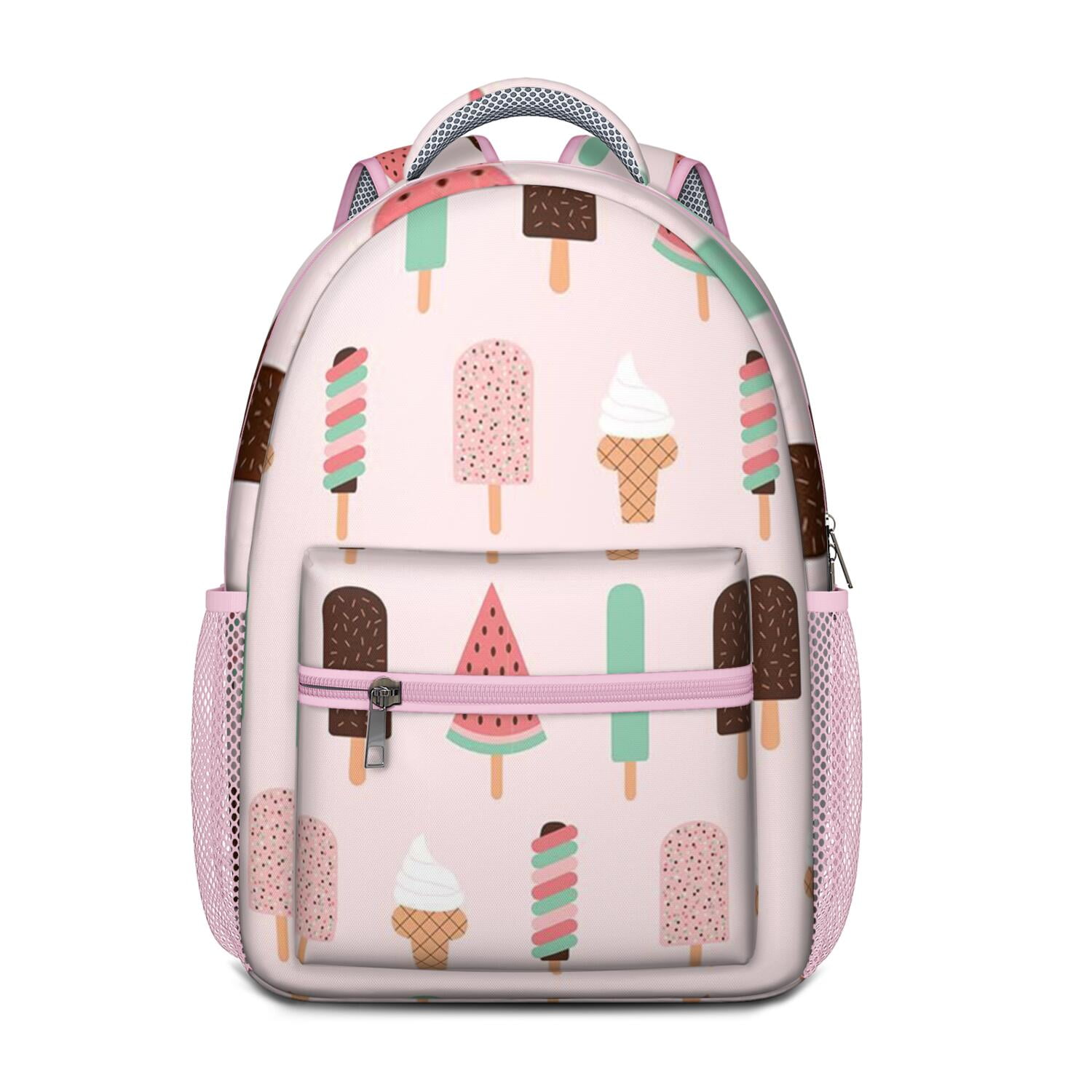 Summer Dessert Print Ergonomic Backpack with Padded Straps & Waterproof ...