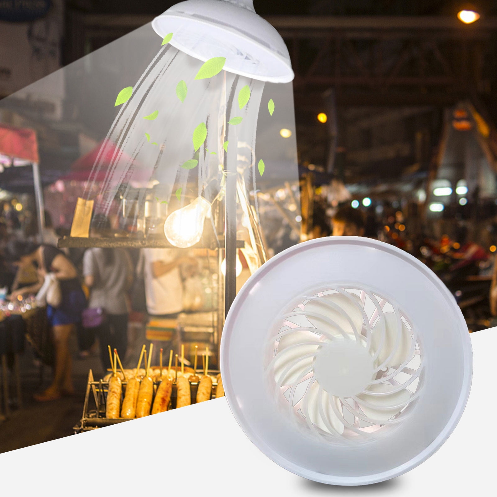 Summer Discount, Topliu E27 Ceiling Fan Light, Enclosed Fan Light ...