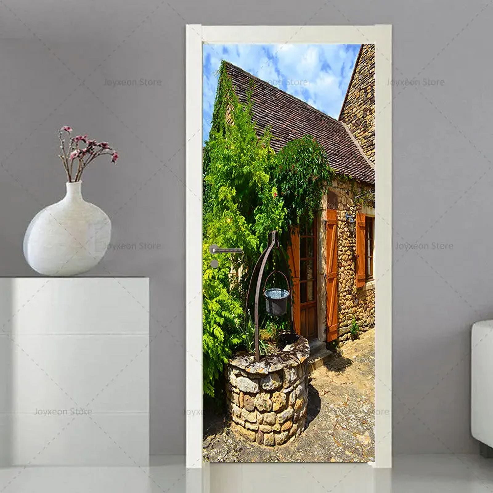 Summer Door Sticker Forest Landscape Series Poster Vinyl PVC Waterproof ...