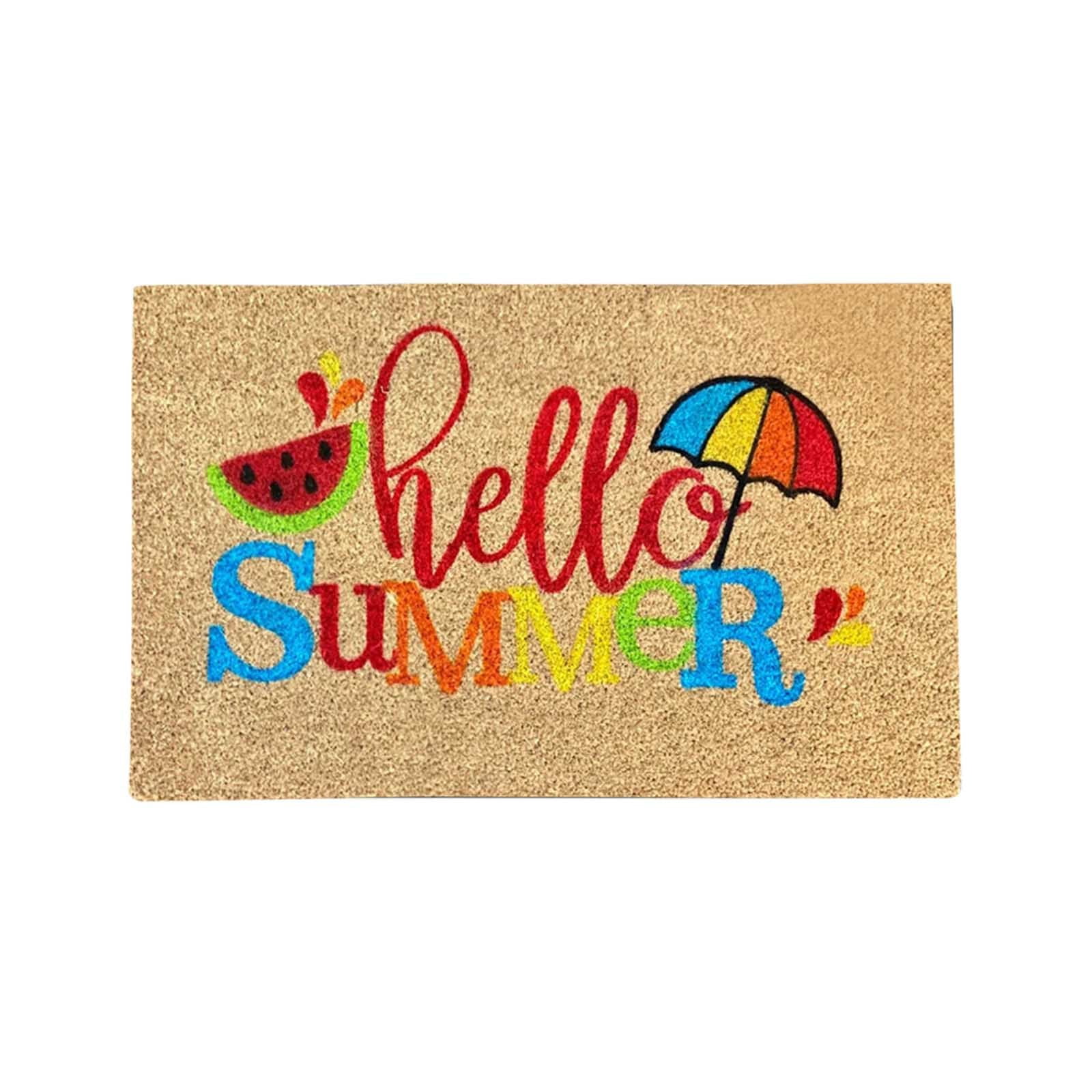 Summer Doormats Door Mats Coir Mat By Door Water Resistant Rugs for ...