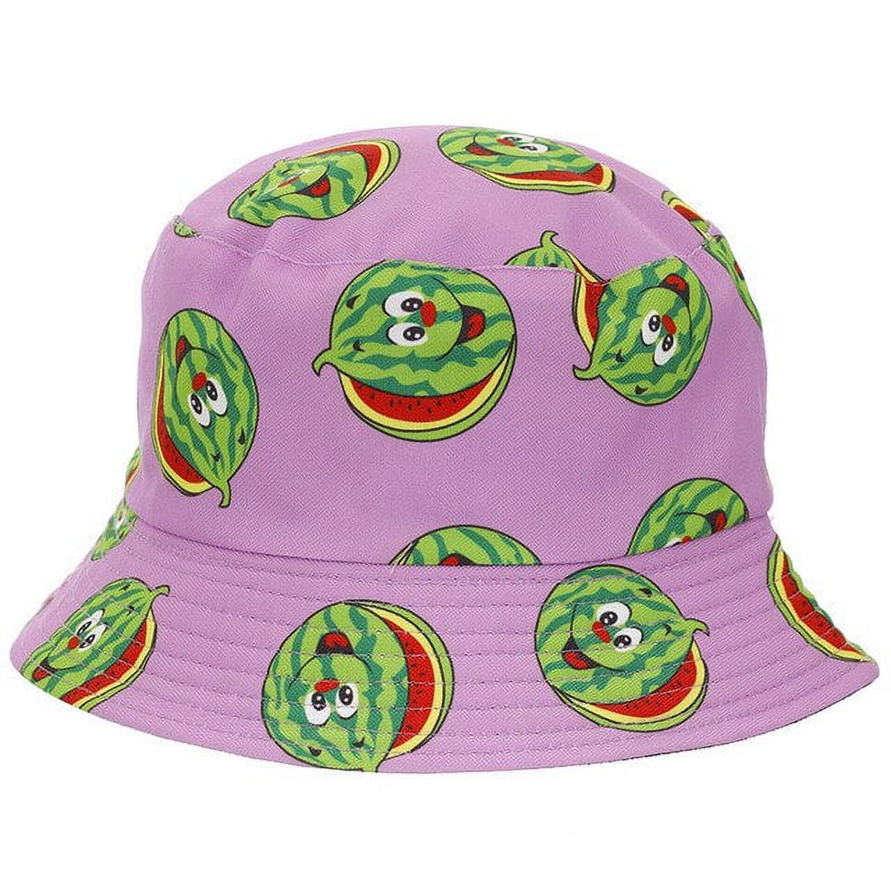 Summer Double Sided Vegetable Fruit Print Bucket Hat Fashion Hip Hop ...