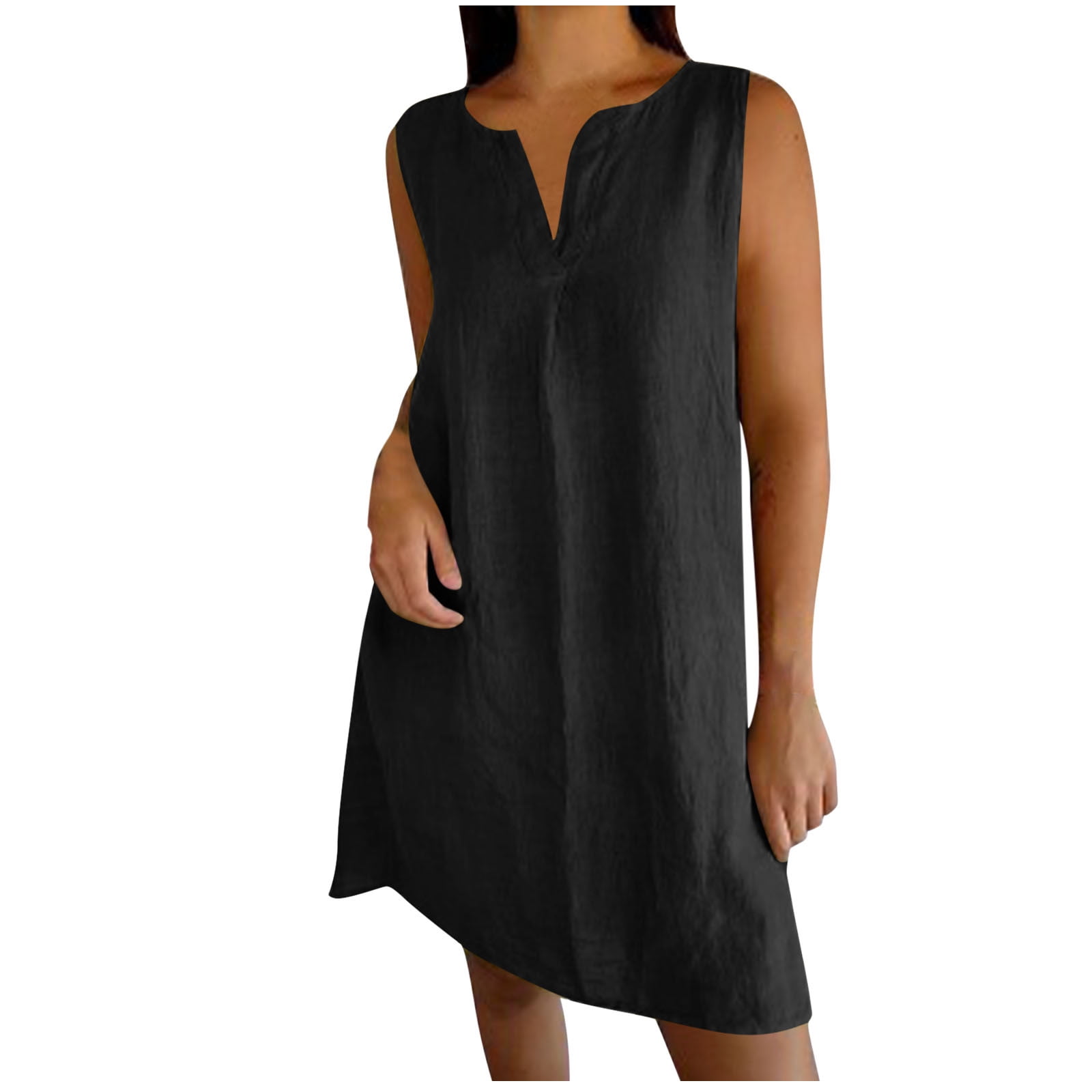Summer Dress Sevevn Fashion Women's Summer Casual V-Neck Short Sleeve ...