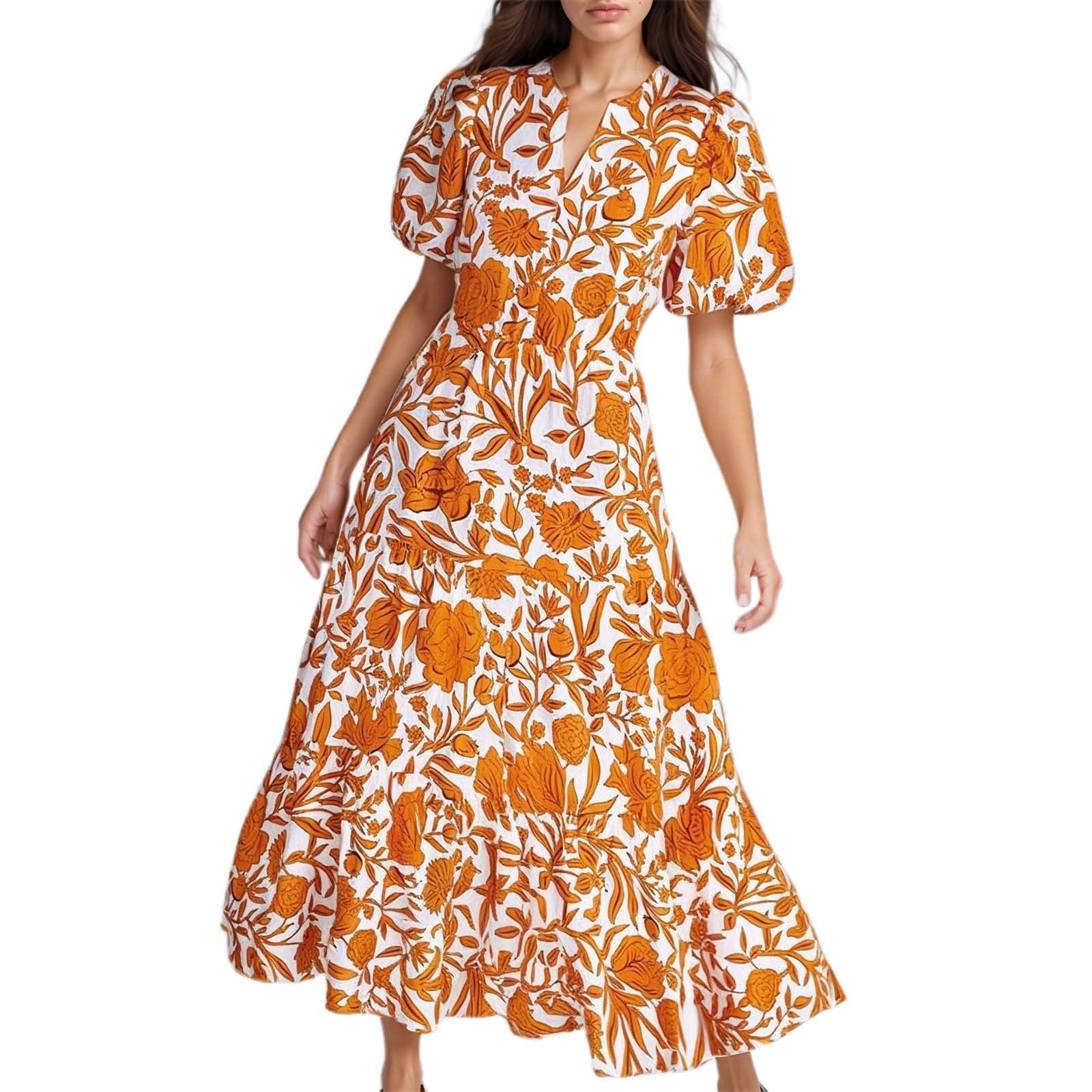 Summer Dresses for Women 2025 Trendy Elegant Minimalist Style Floral ...