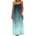 Summer Dresses for Women 2026 Spaghetti Strap Backless Gradient Maxi ...