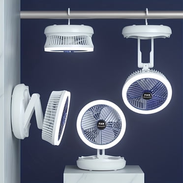 Desktop Fan USB Rechargeable with 3 Speeds Table Fan for Bedroom Indoor ...