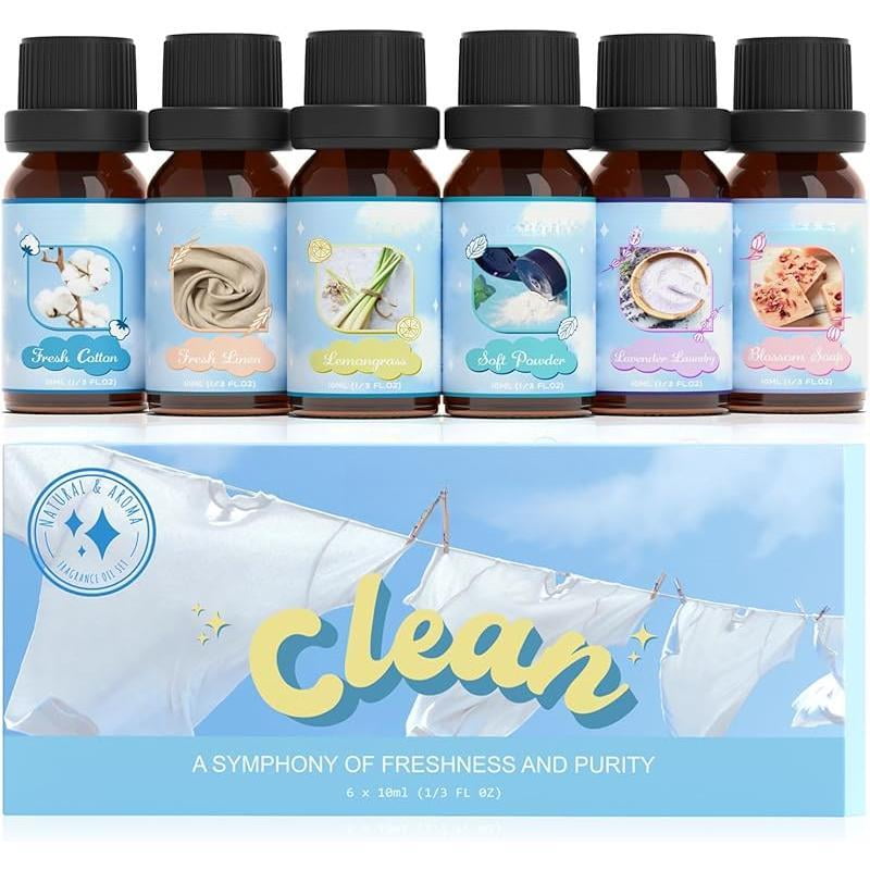 Summer Essential Oil Set of 6 Premium Fragrance Oils - Includes ...