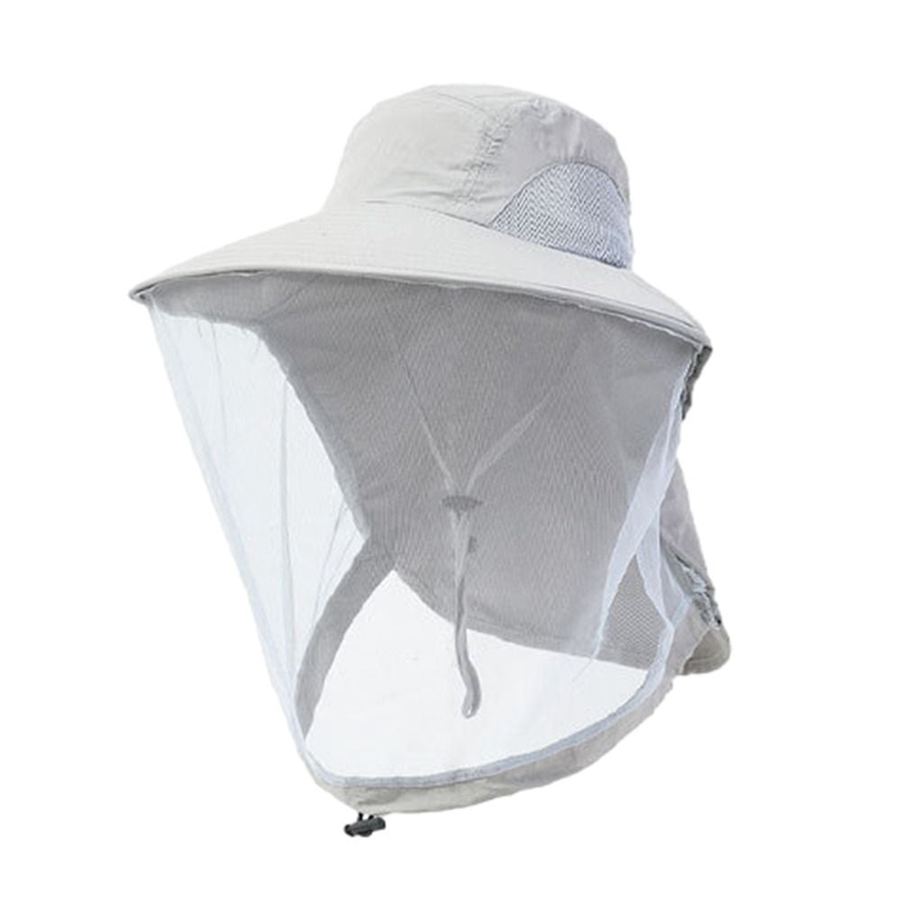 Summer Face Neck Protection Outdoor Insect Proof Cap Bucket Hat ...